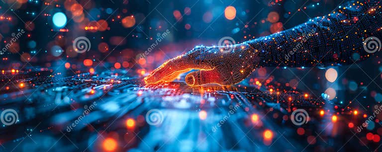 Next Generation AI Data Transformation Digital Hands Shaping Big Data ...