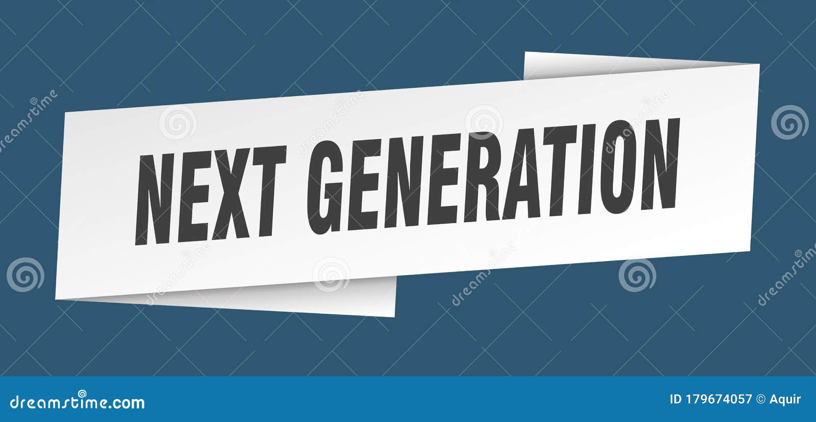 Next Generation Banner Template. Next Generation Ribbon Label. Cartoon ...
