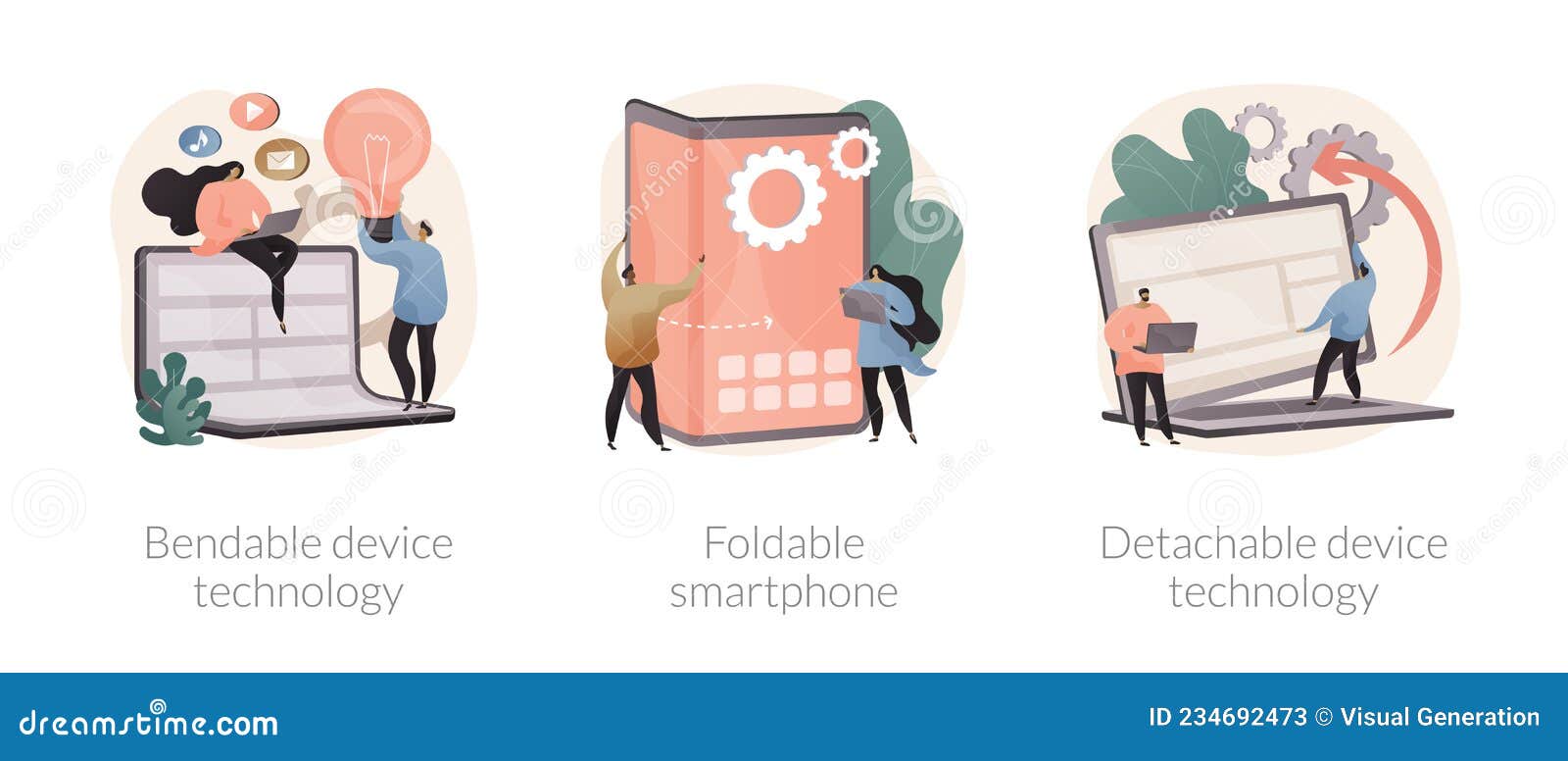 Next-generation Electronics Abstract Concept Vector Illustrations ...