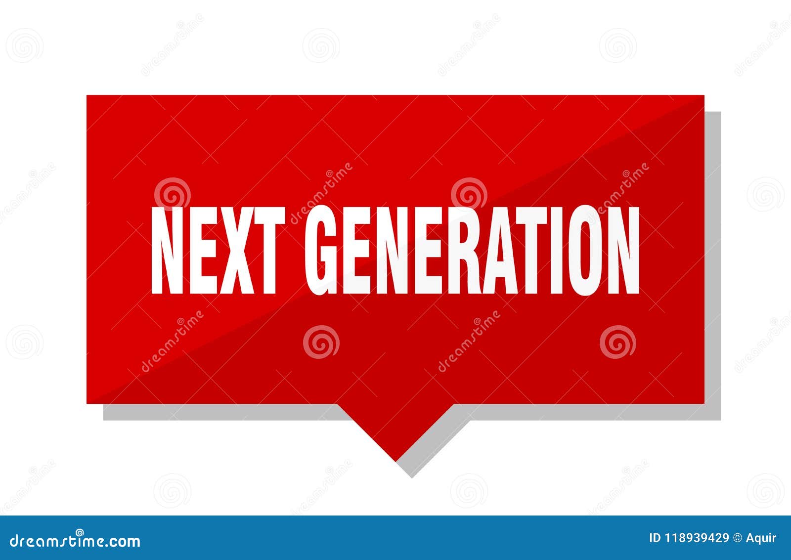 Next generation price tag stock vector. Illustration of vector - 118939429