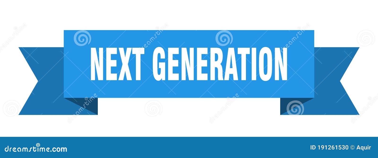 Next generation ribbon. stock vector. Illustration of vignette - 191261530