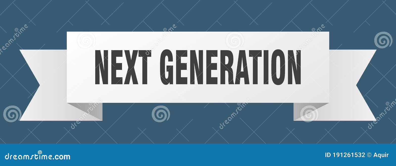 Next generation ribbon. stock vector. Illustration of peeler - 191261532