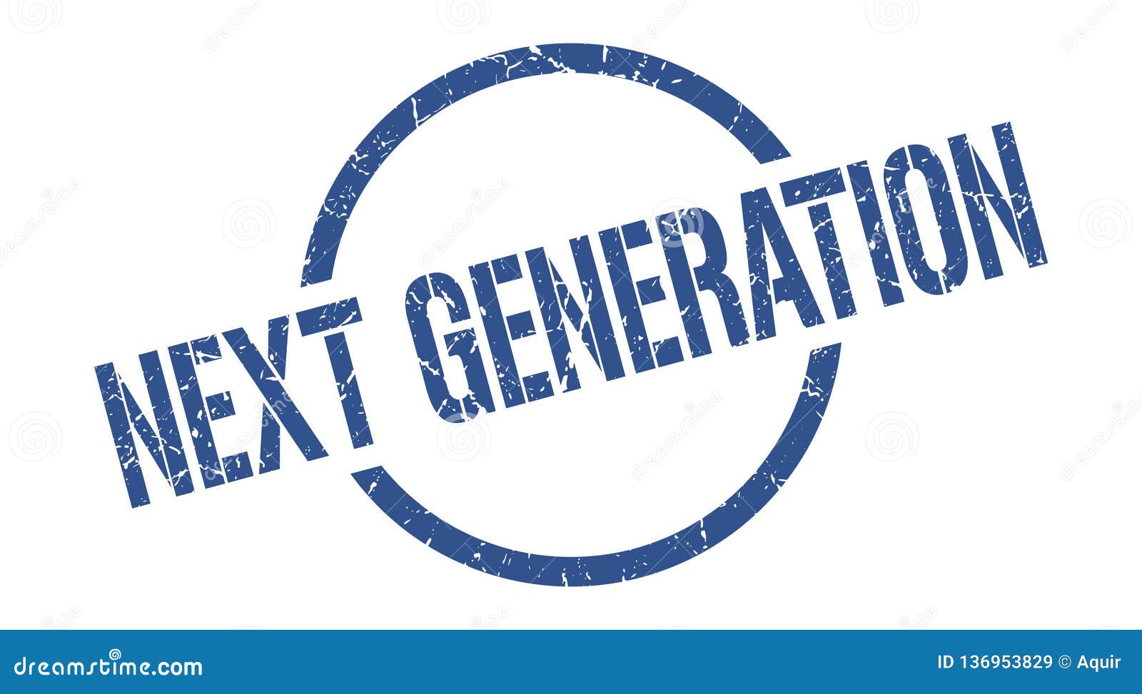 Next generation stamp stock vector. Illustration of vector - 136953829