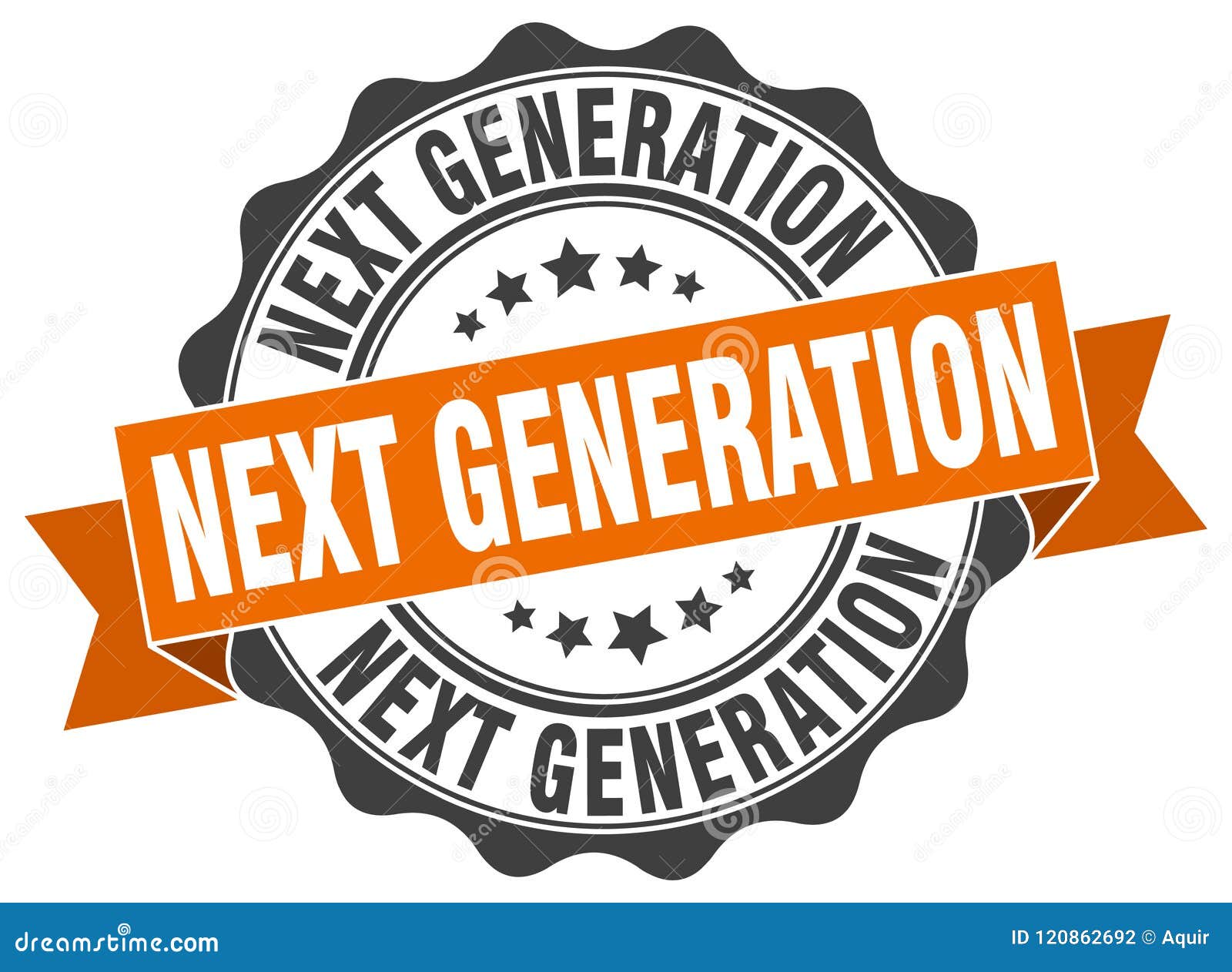 Next Generation Seal. Stamp Stock Vector - Illustration of isolated ...