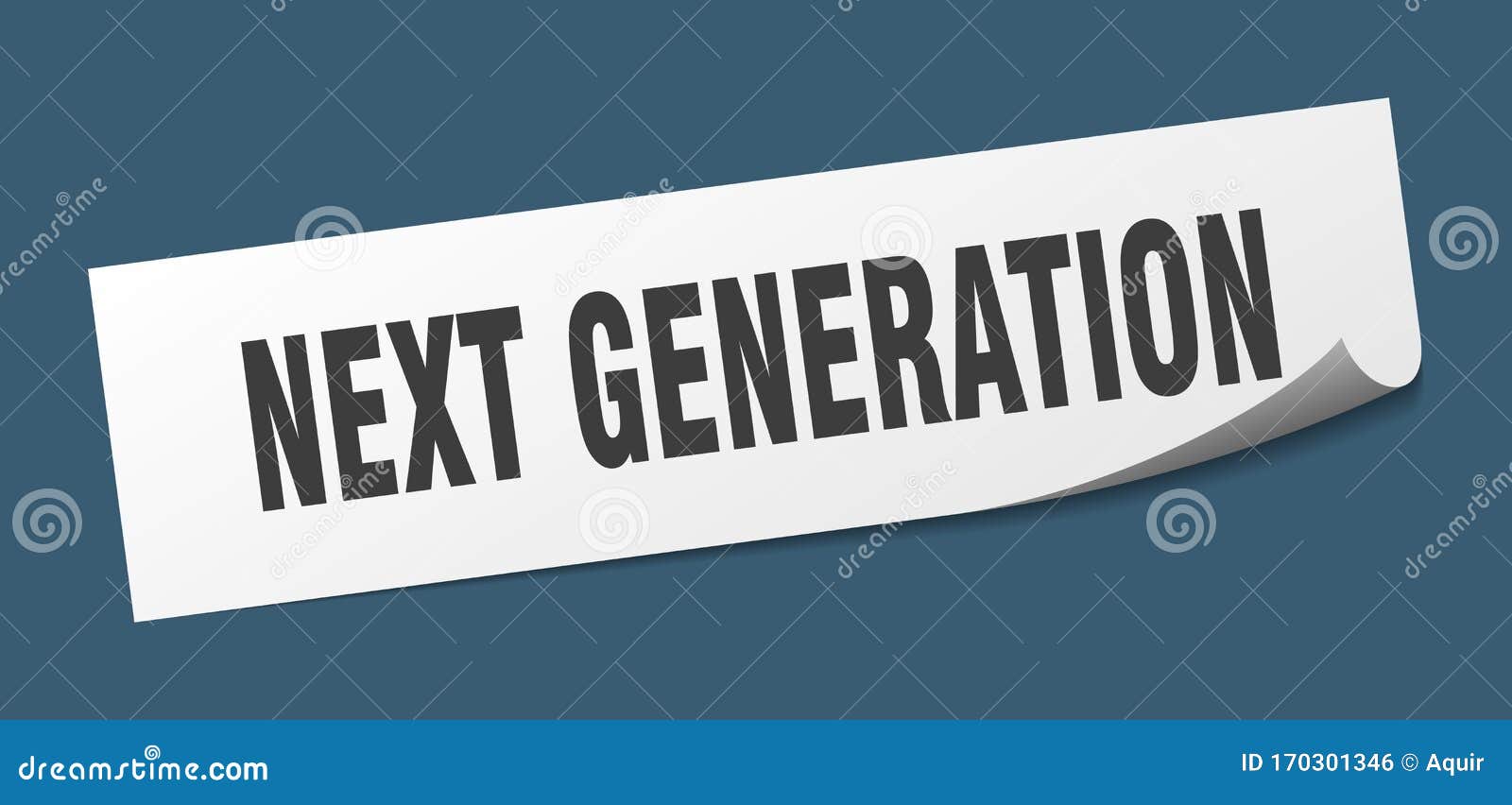 Next Generation Sticker. Next Generation Square Sign Stock Vector ...