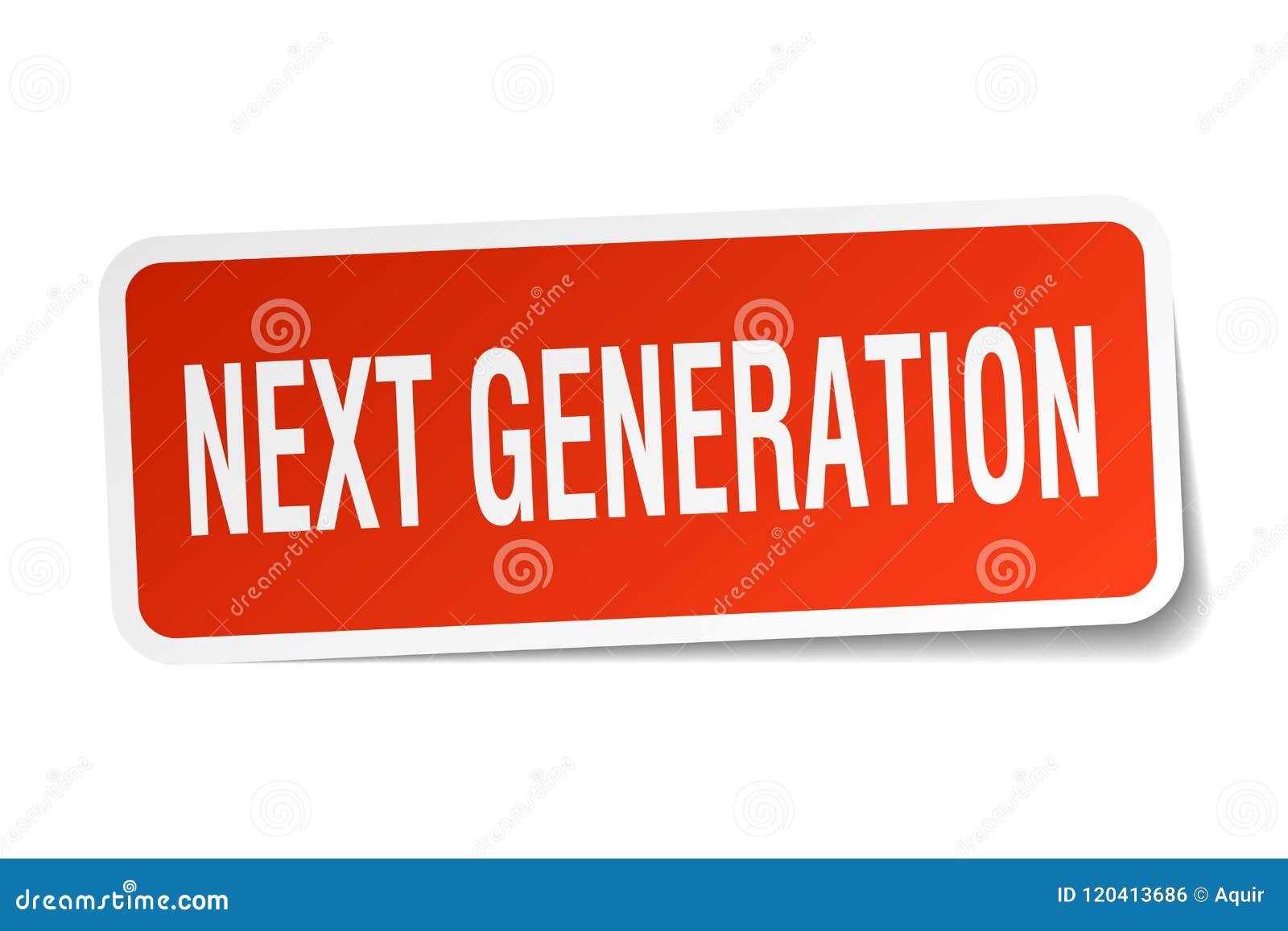 Next generation sticker stock vector. Illustration of background ...