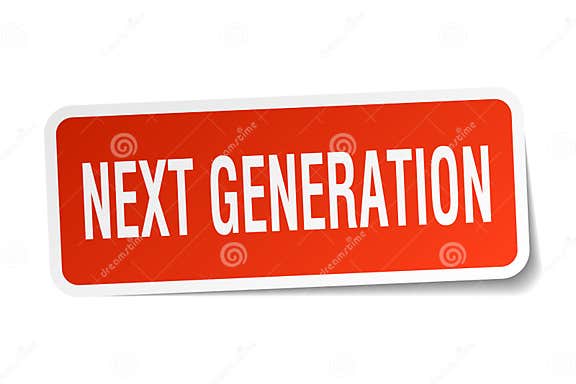 Next generation sticker stock vector. Illustration of background ...