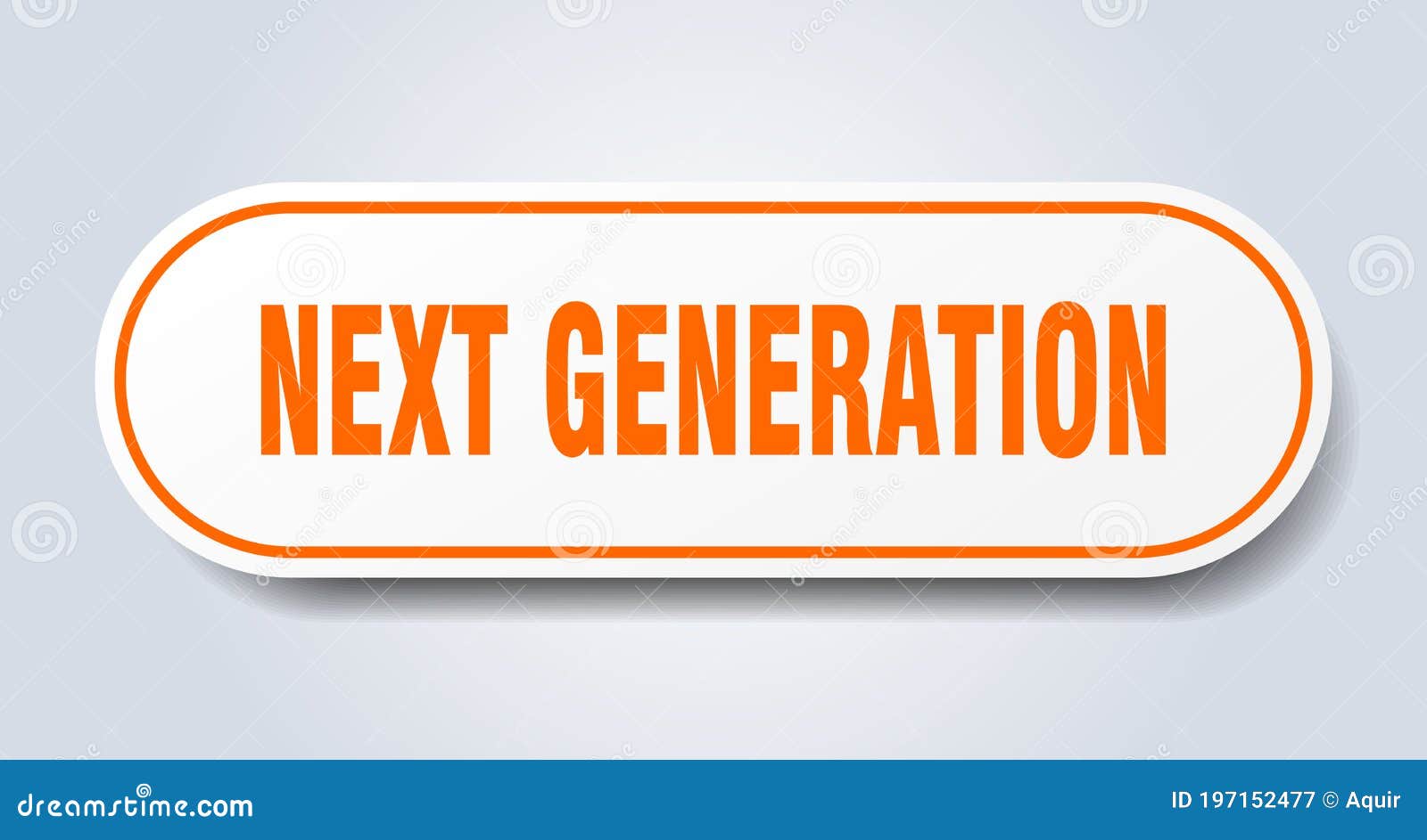 Next generation sticker. stock vector. Illustration of seal - 197152477
