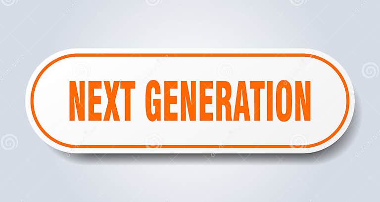 Next generation sticker. stock vector. Illustration of seal - 197152477