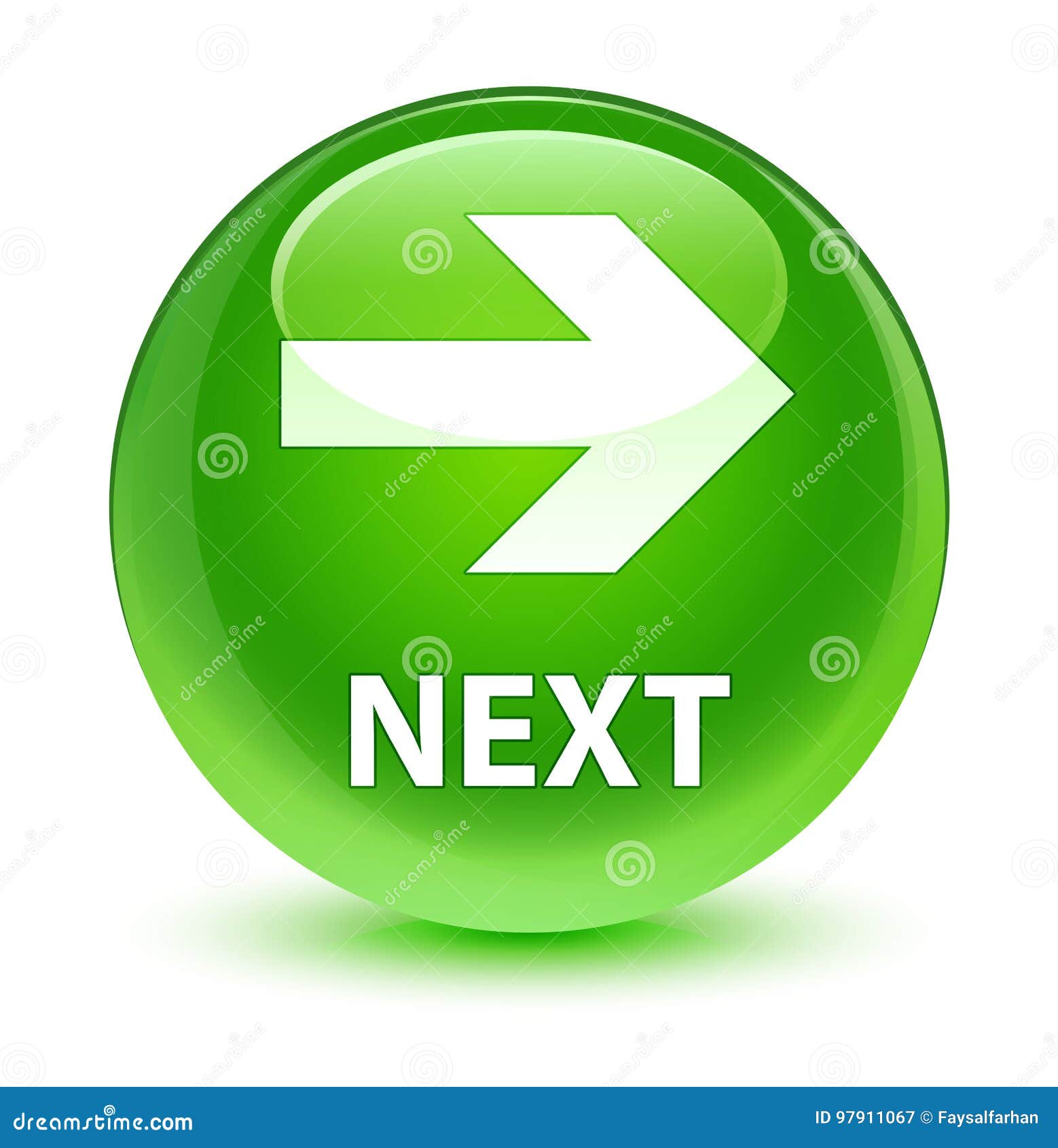 Next Glassy Green Round Button Stock Illustration - Illustration of ...