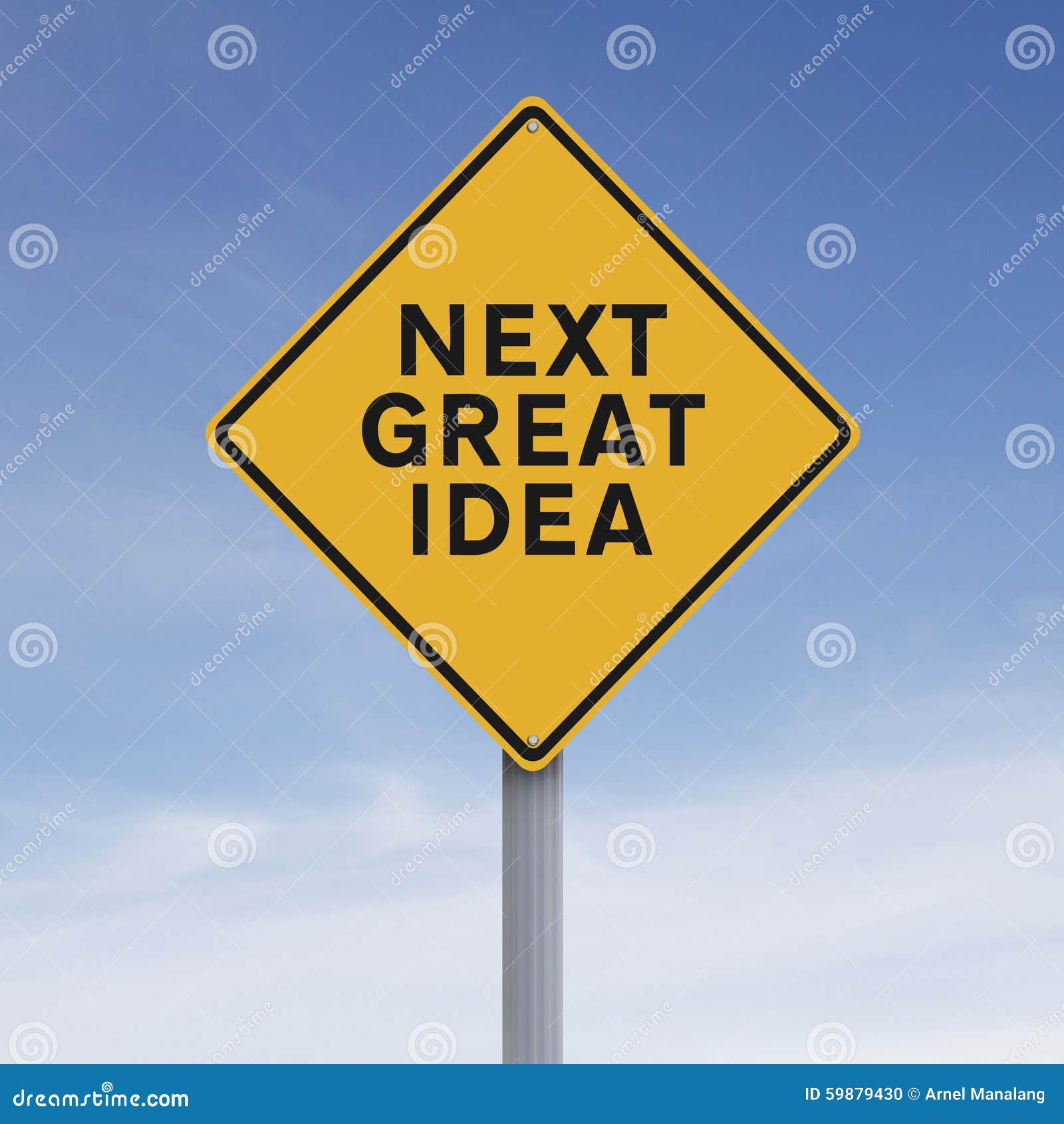 Next Great Idea stock photo. Image of sign, idea, next - 59879430