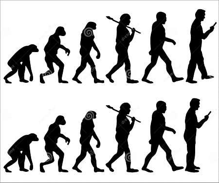 Next human evolution stock vector. Illustration of biological - 25892384