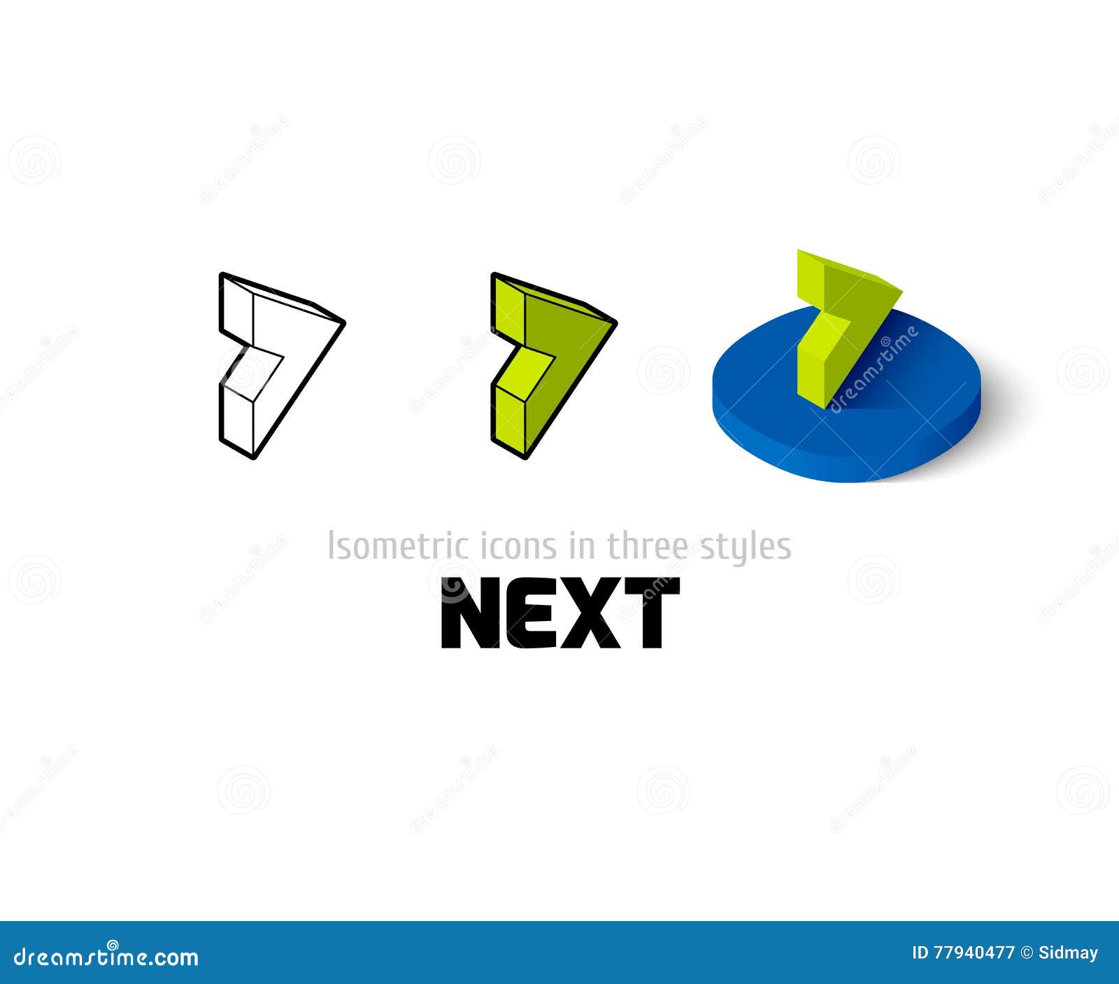 Next Icon in Different Style Stock Vector - Illustration of black ...