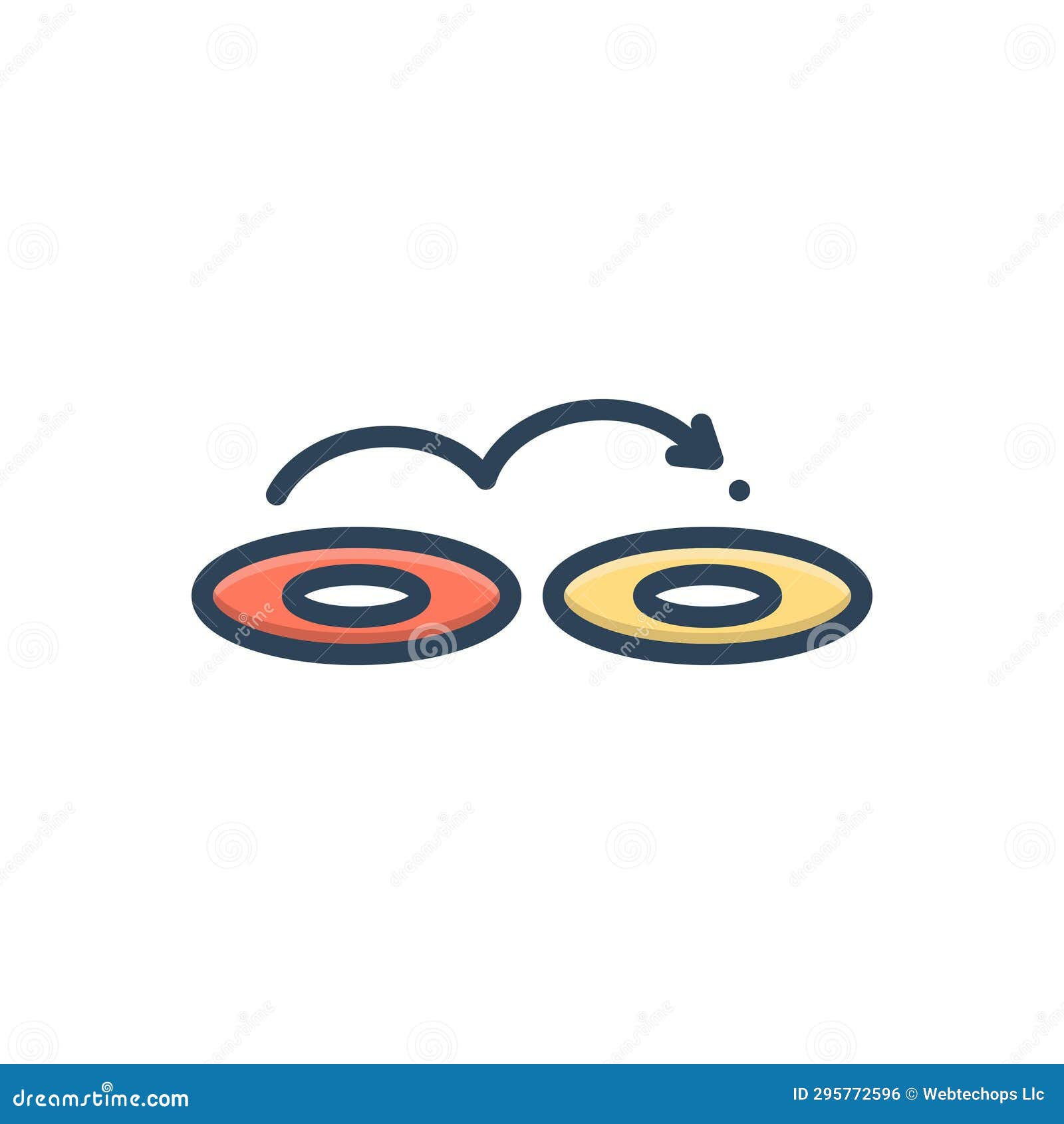 Color Illustration Icon for Next, Following and Afterward Stock ...