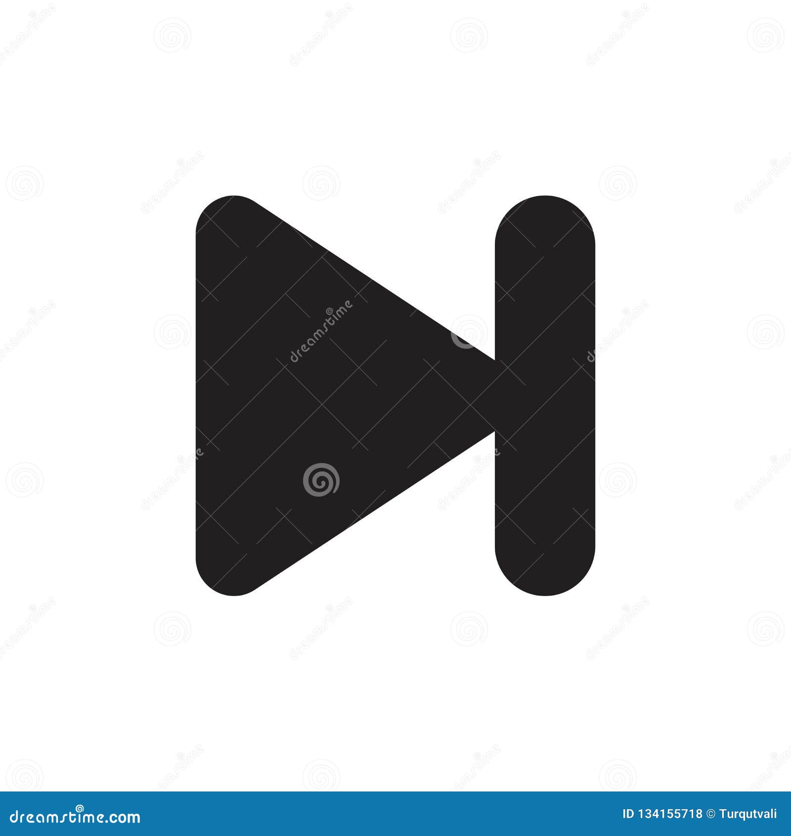 Next Icon Vector Sign and Symbol Isolated on White Background, Next ...