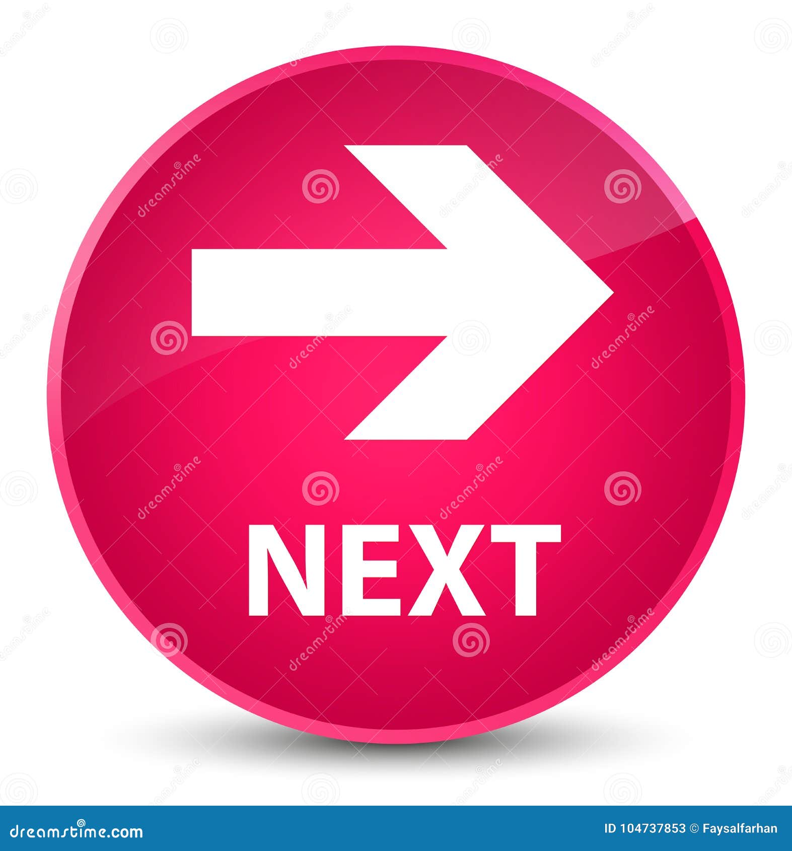 Next Elegant Pink Round Button Stock Illustration - Illustration of ...