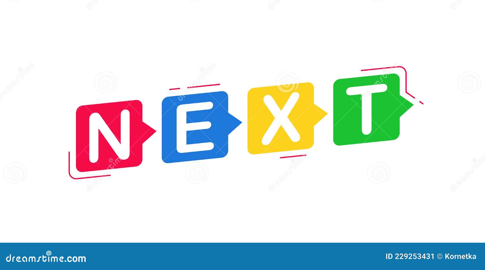 Next Level. Color Dot with Arrow. Concept of the Next Step Stock Vector ...