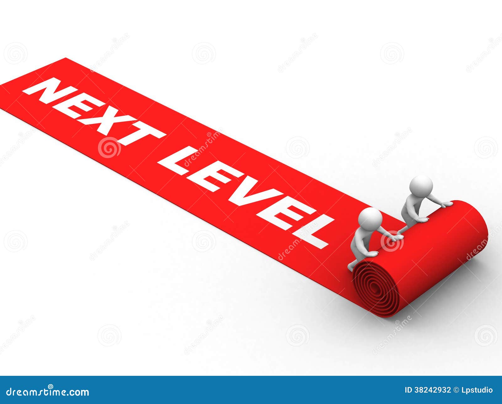 Next Level. this is a 3d Render Stock Illustration - Illustration of ...