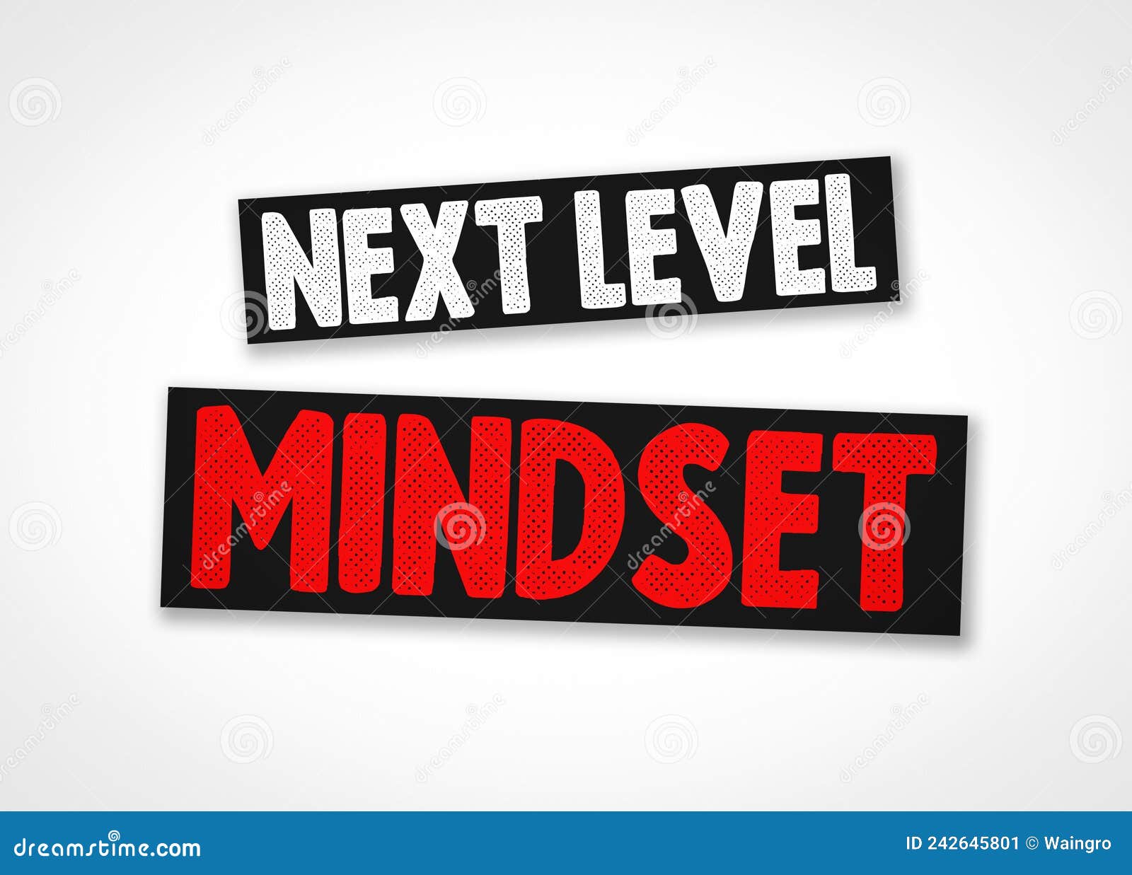 Next level mindset stock illustration. Illustration of outcome - 242645801