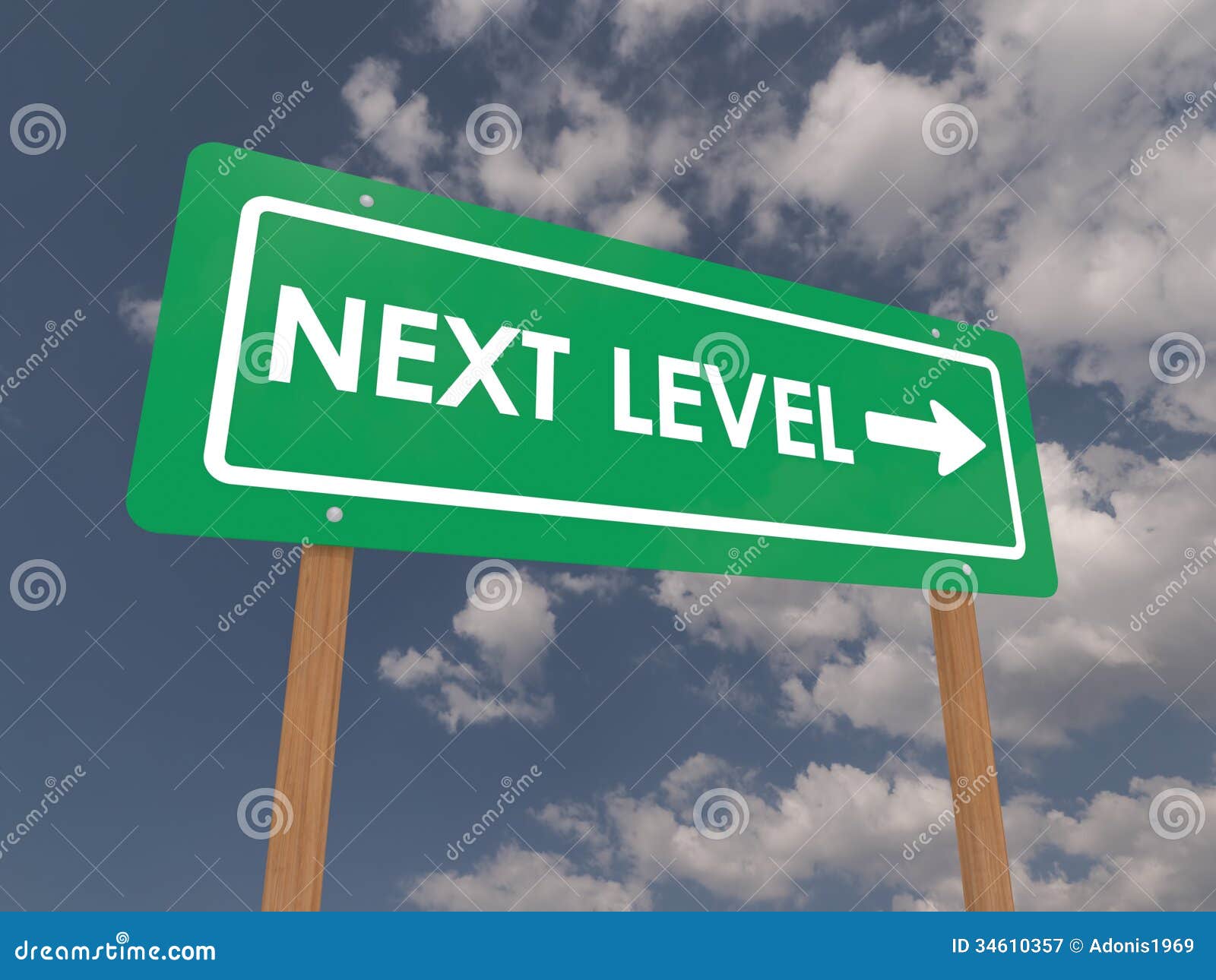 Next level sign stock image. Image of achievement, arrow - 34610357