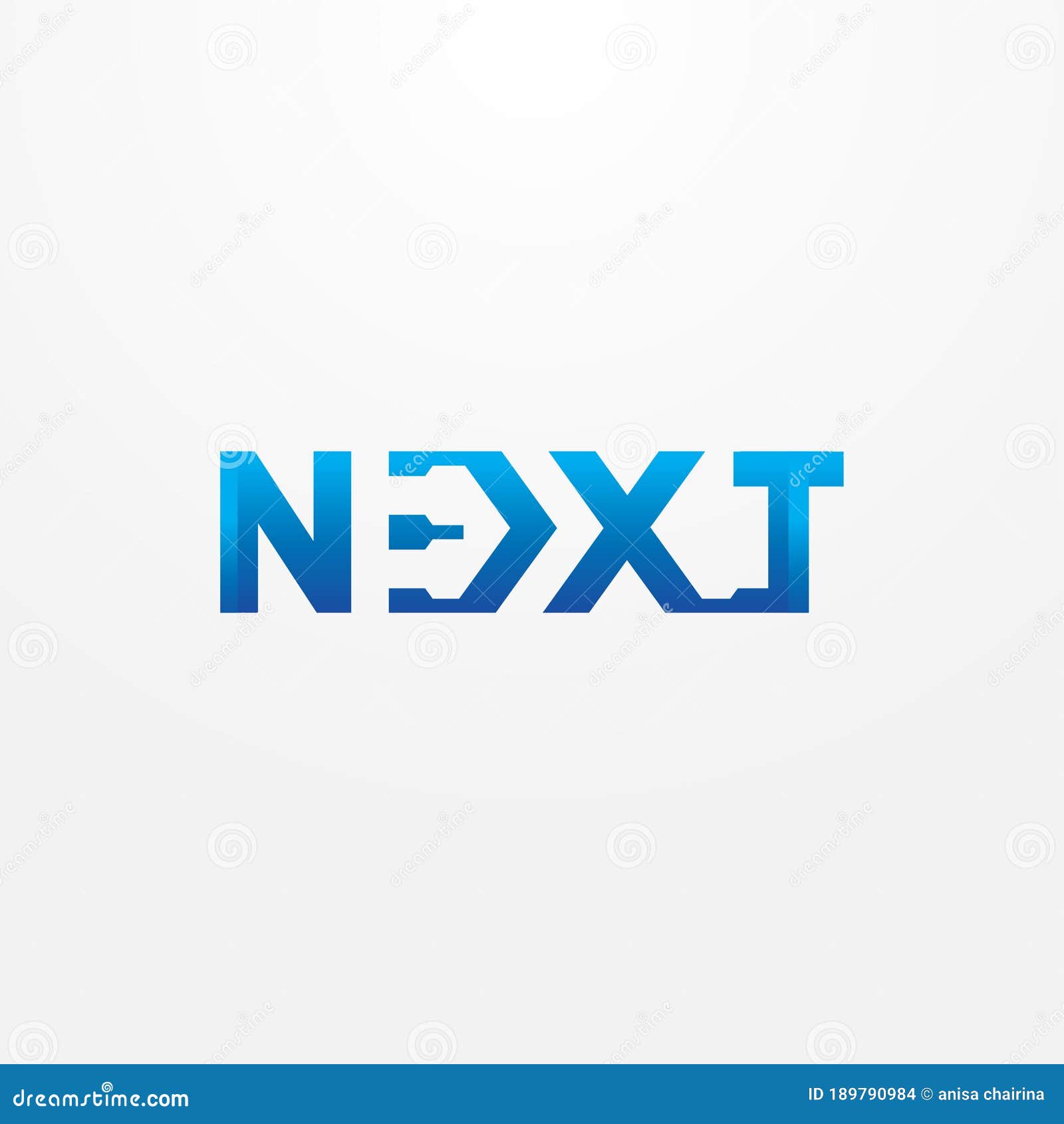 Next Logo Vector Design Illustration for Company Stock Vector ...