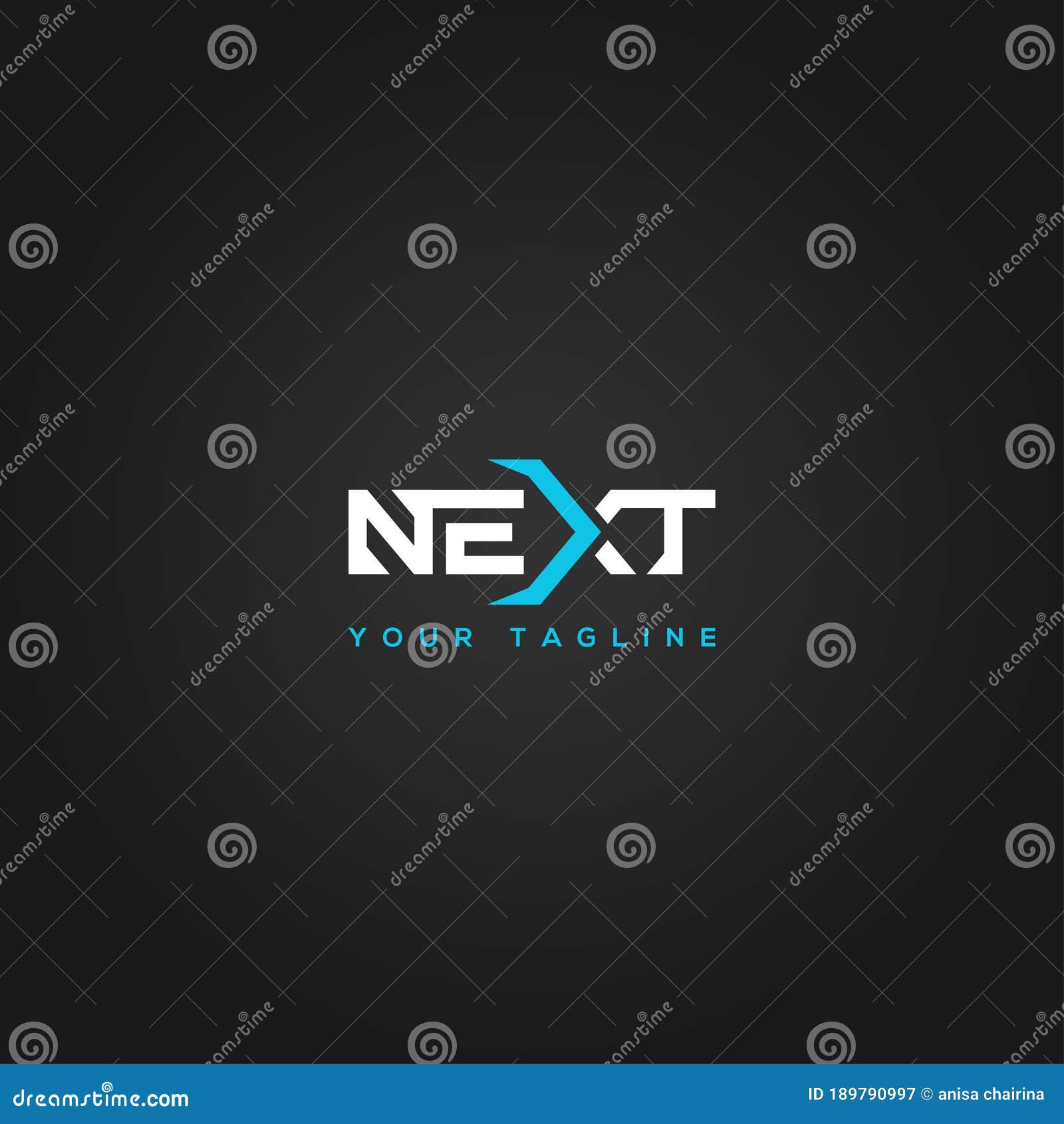 Next Logo Vector Design Illustration for Company Stock Vector ...