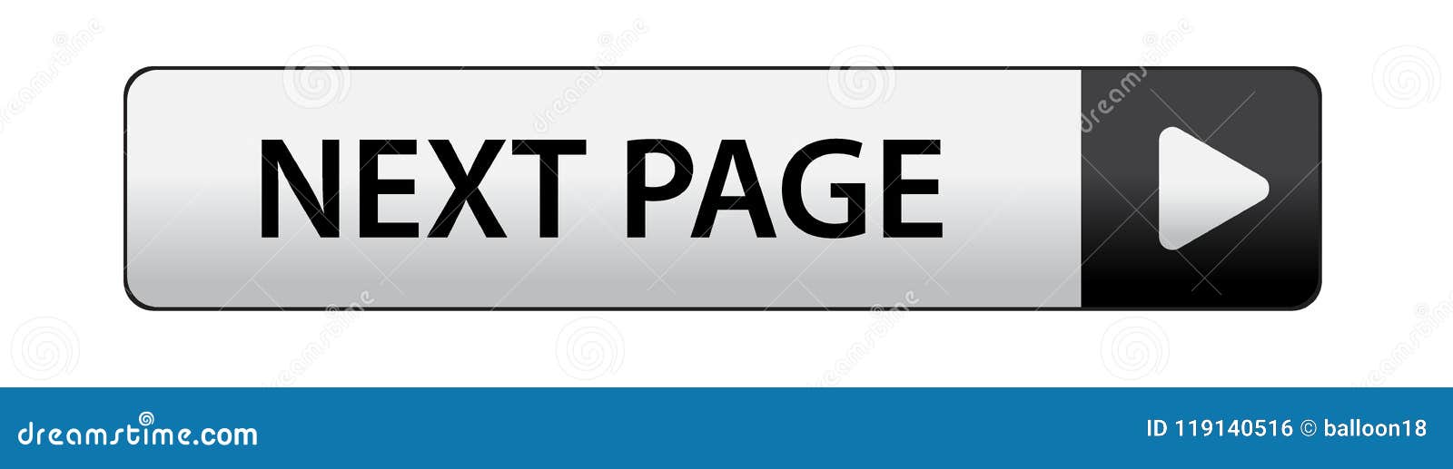Next page button stock vector. Illustration of background - 119140516