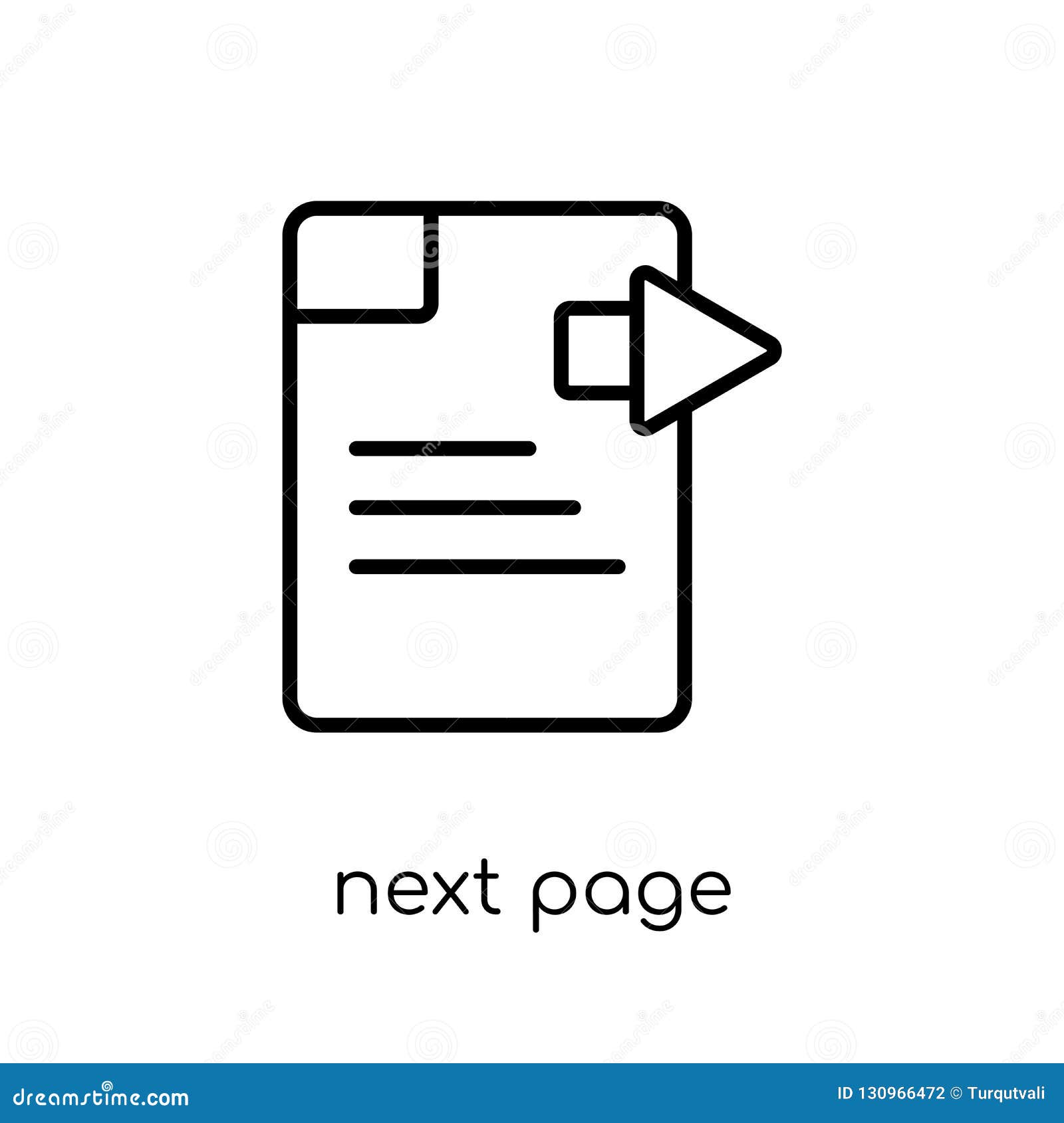 Next Page Icon from User Interface Collection. Stock Vector ...