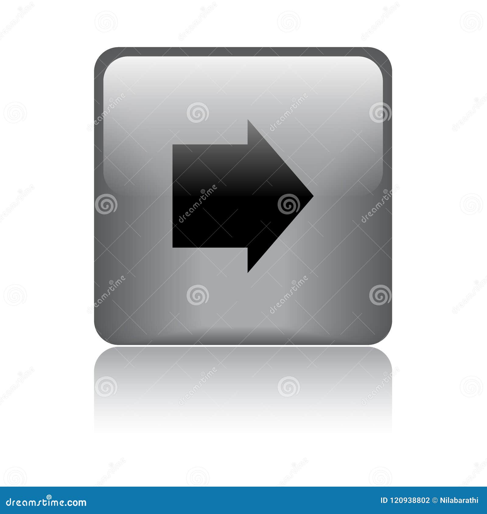 Next page web button black stock illustration. Illustration of icon ...