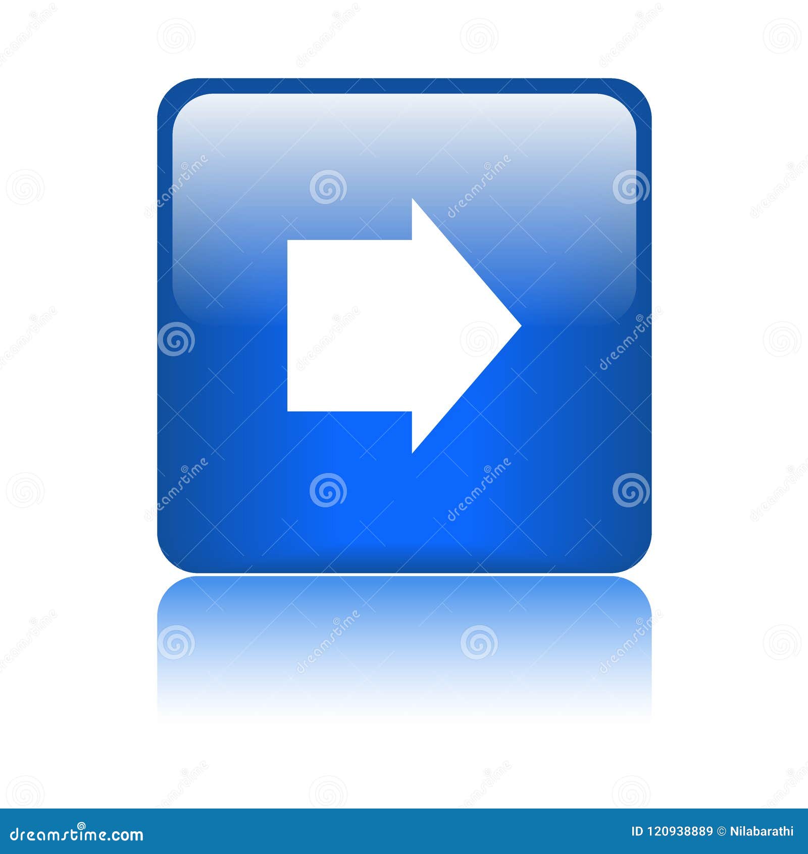 Next page web button blue stock illustration. Illustration of direction ...