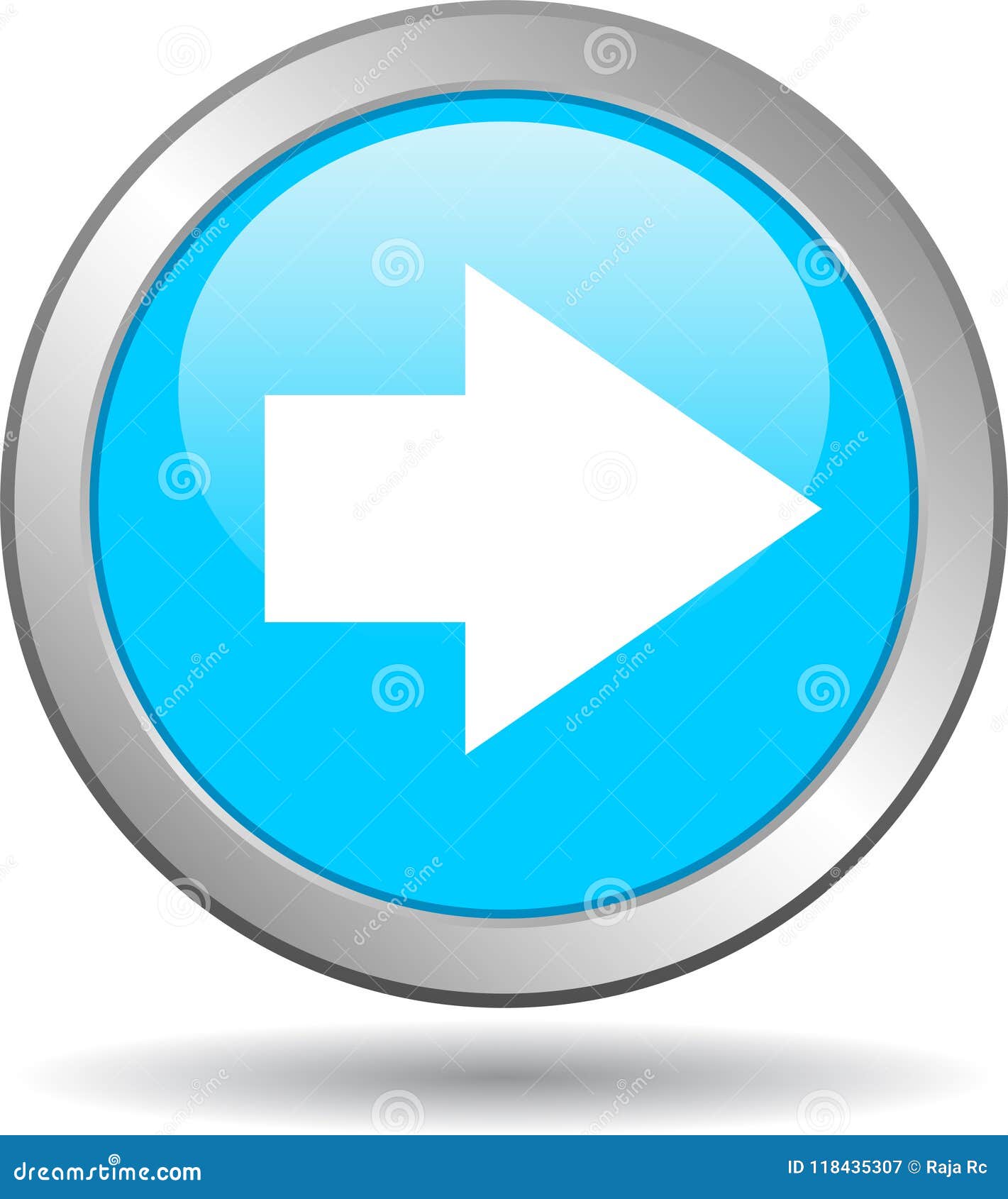 Next page web button blue stock vector. Illustration of element - 118435307
