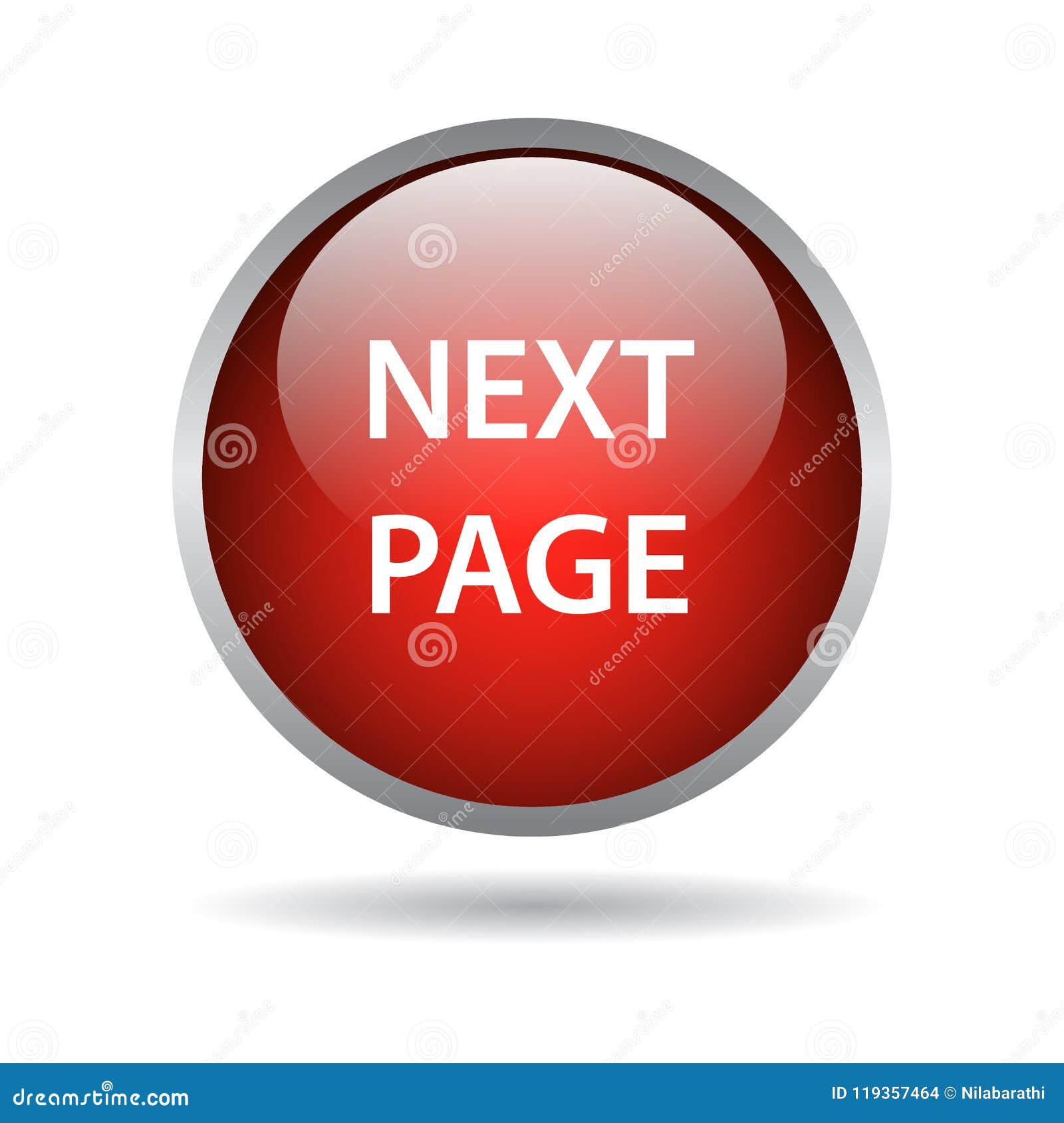 Next page web button stock illustration. Illustration of ebook - 119357464