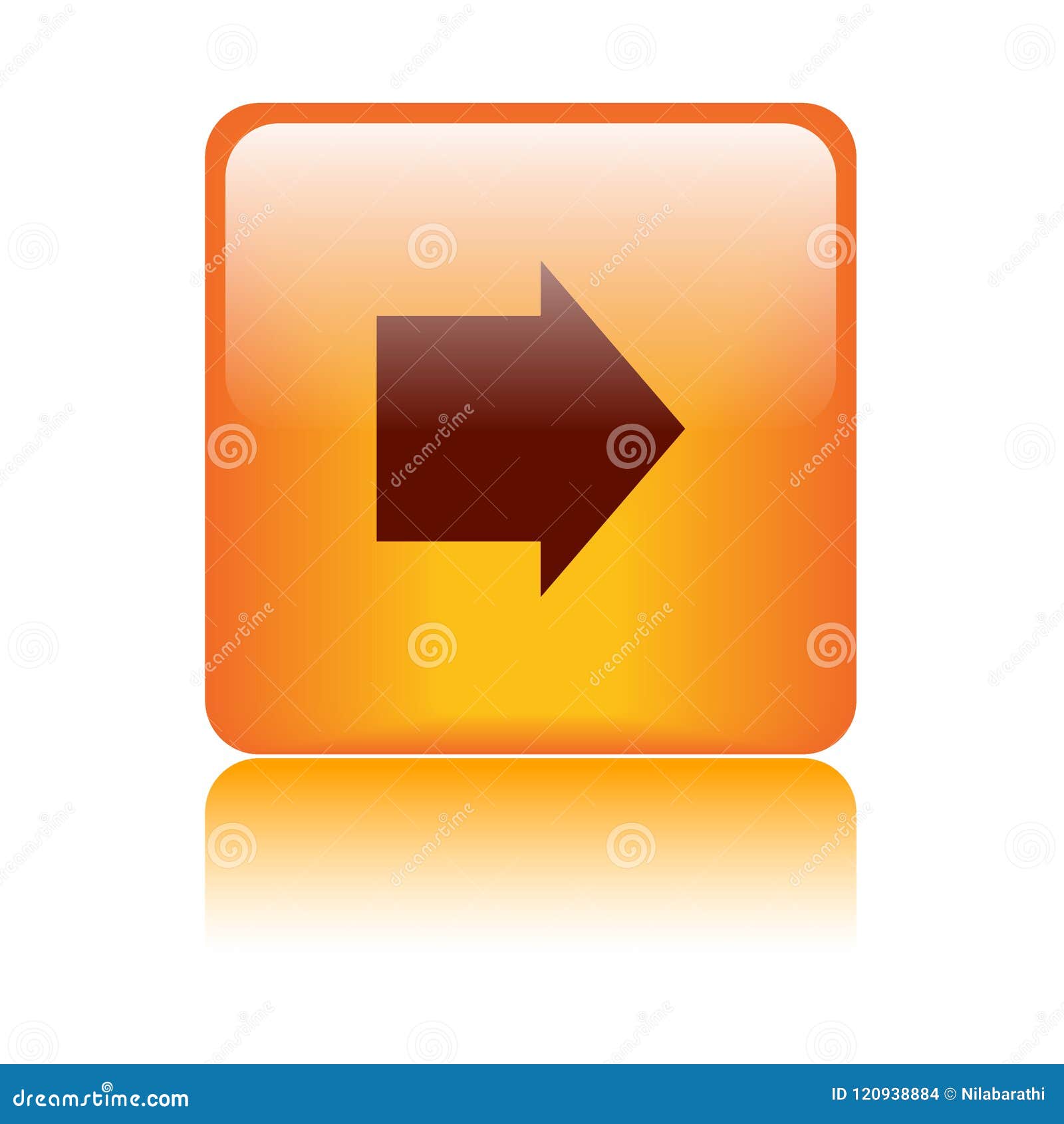 Orange Web Button
