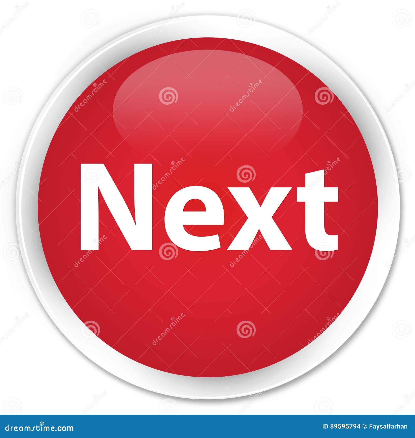 Next Premium Red Round Button Stock Illustration - Illustration of ...