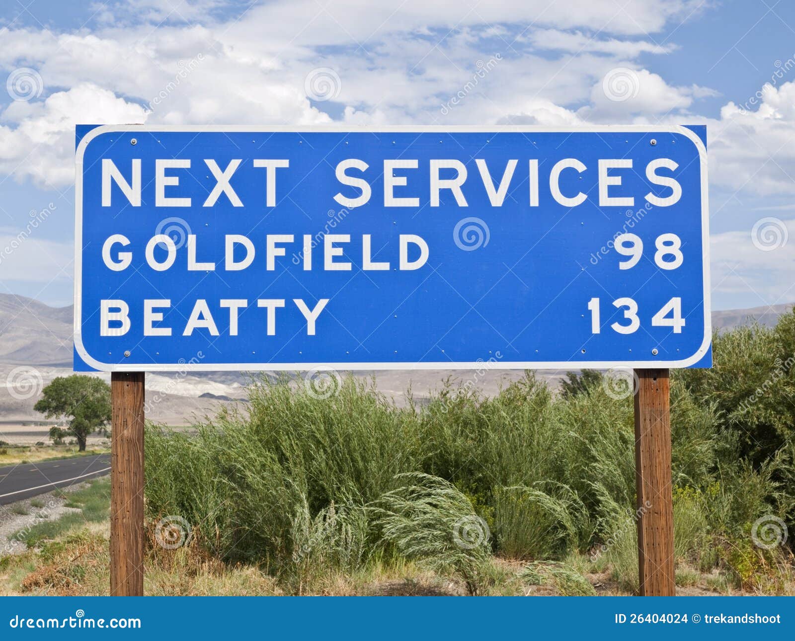 Next Service Sign in California S Mojave Desert Stock Photo - Image of ...