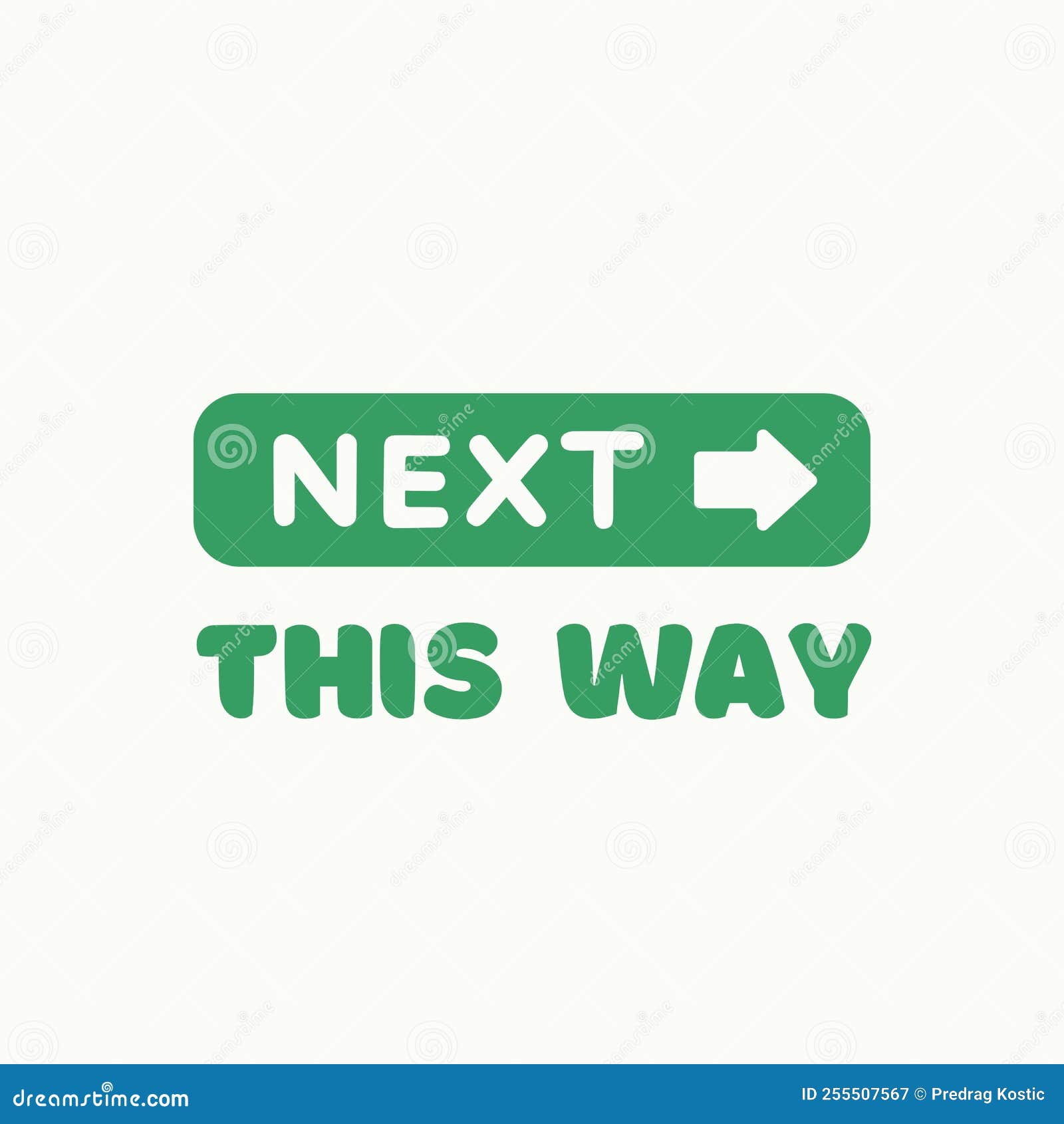 Next sign stock illustration. Illustration of label - 255507567