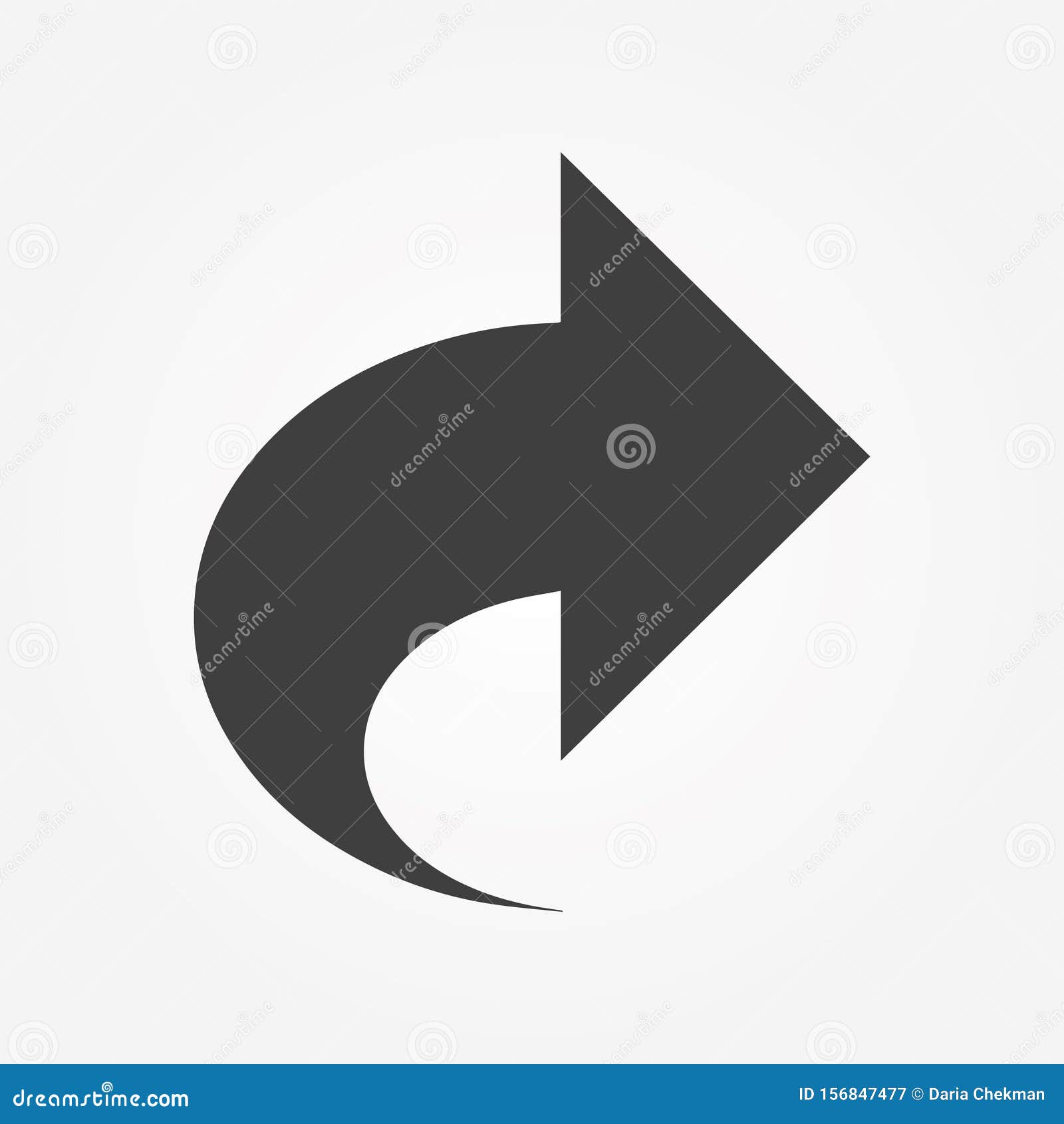 Next Simple Icon. Vector Illustration Stock Illustration - Illustration ...