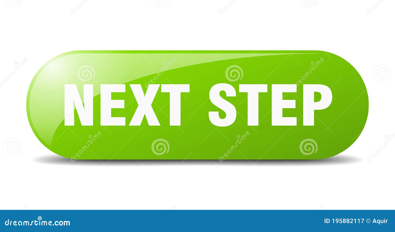 Next Step Button. Sticker. Banner. Rounded Glass Sign Stock Vector ...