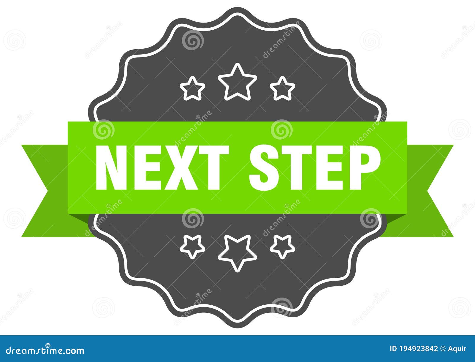 Next Step Label. Next Step Isolated Seal. Sticker. Sign Stock Vector ...