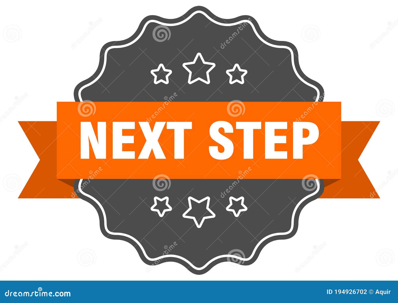 Next Step Label. Next Step Isolated Seal. Sticker. Sign Stock Vector ...