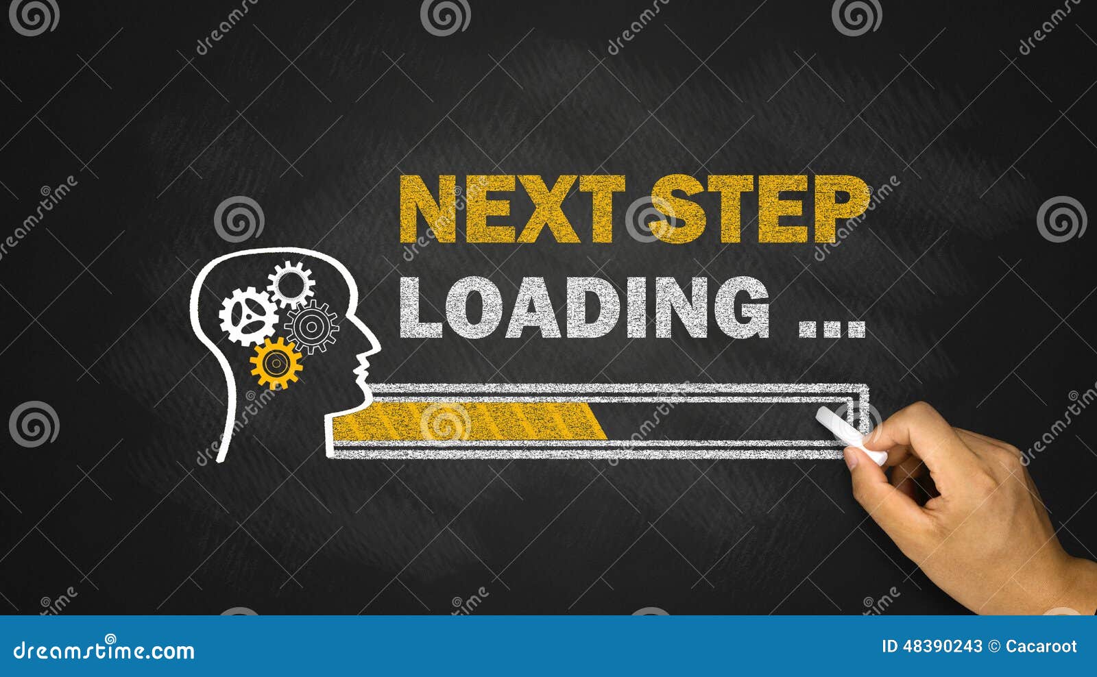 Next step loading concept stock illustration. Illustration of next ...