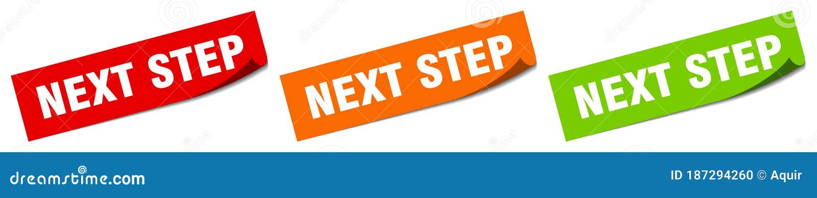 Next Step Sticker. Next Step Square Isolated Sign Stock Vector ...