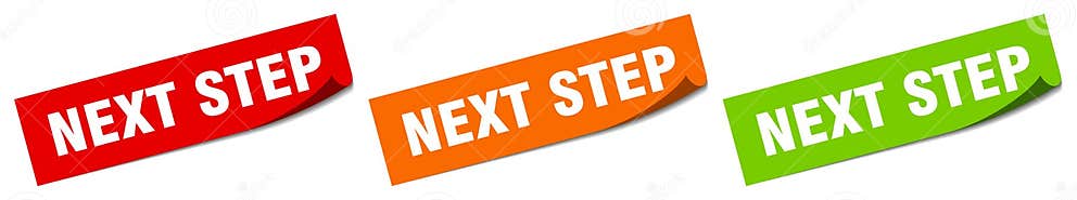 Next Step Sticker. Next Step Square Isolated Sign Stock Vector ...