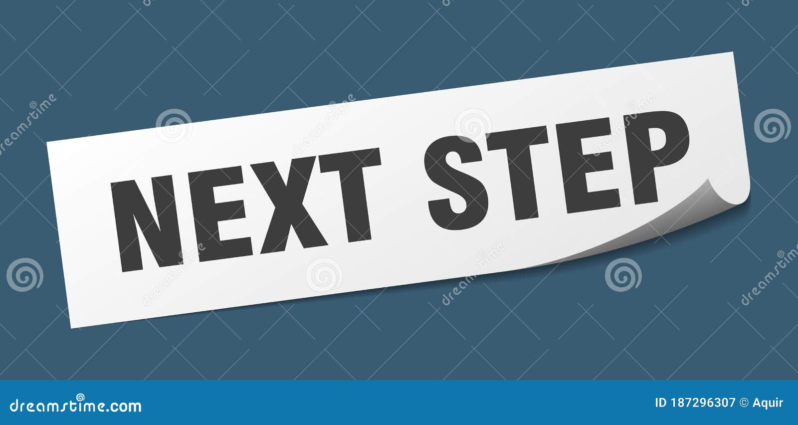 Next Step Sticker. Next Step Square Isolated Sign Stock Vector ...