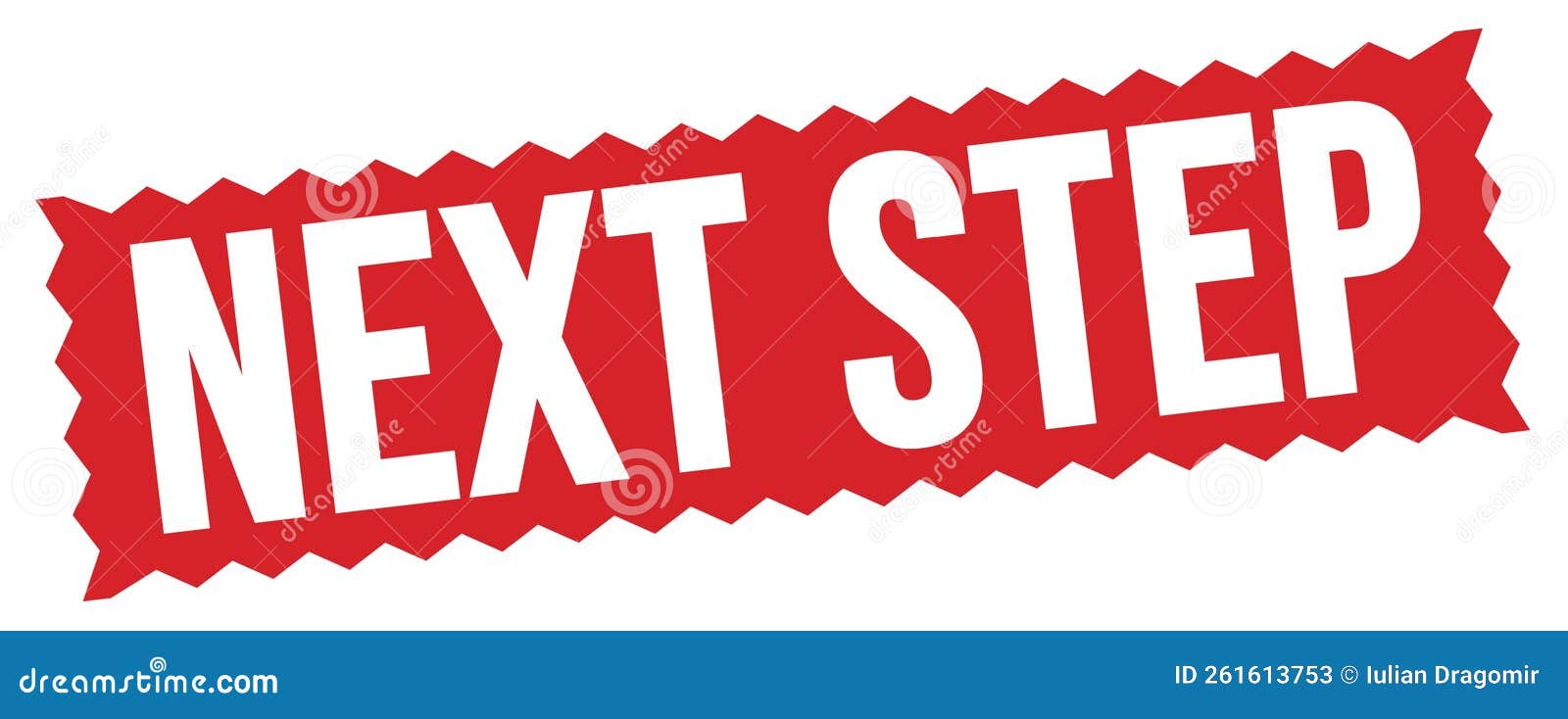 NEXT STEP Text Written on Red Stamp Sign Stock Illustration ...