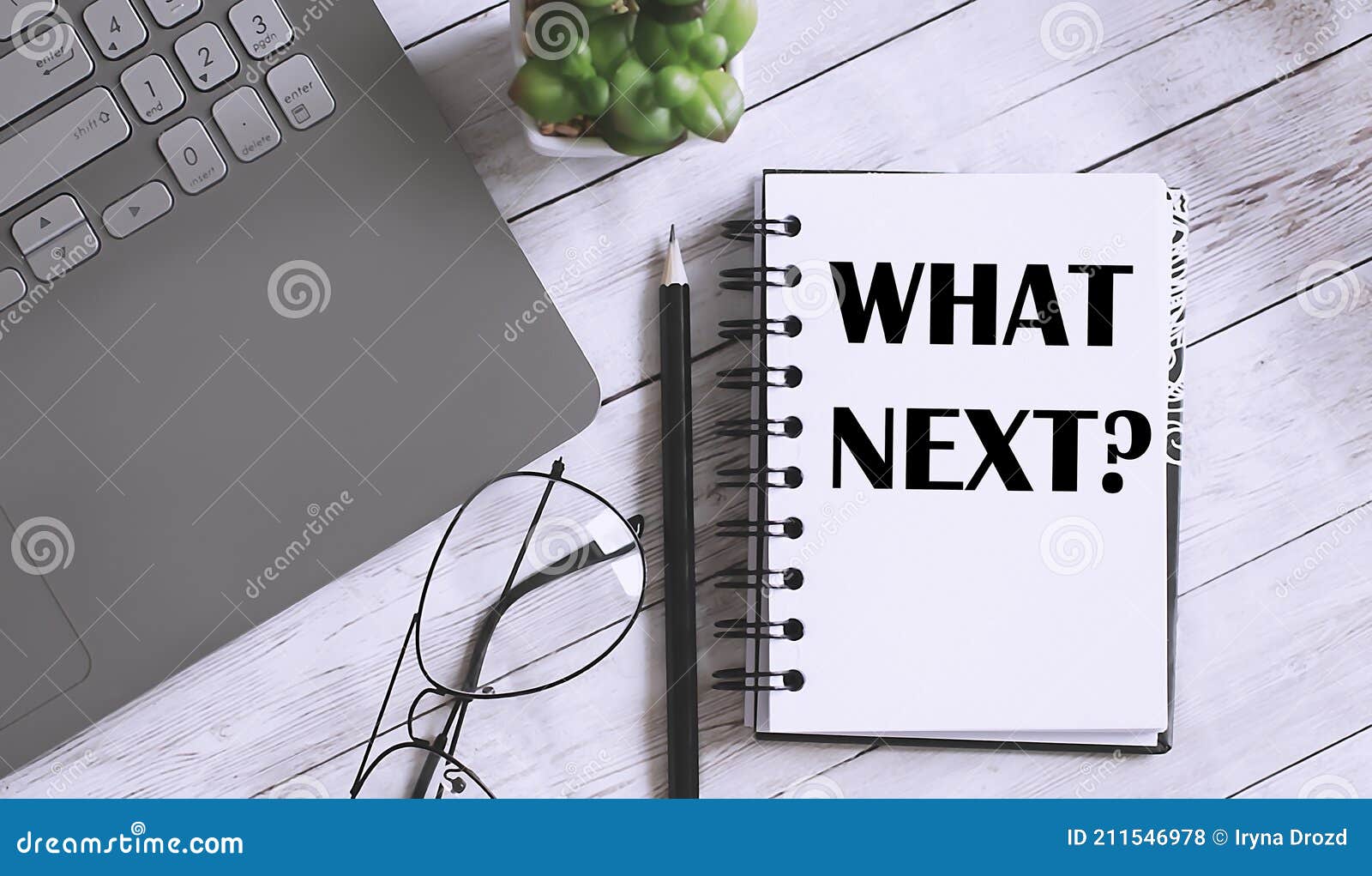 NEXT STEPS Text on the Notebook with Office Background Stock Photo ...