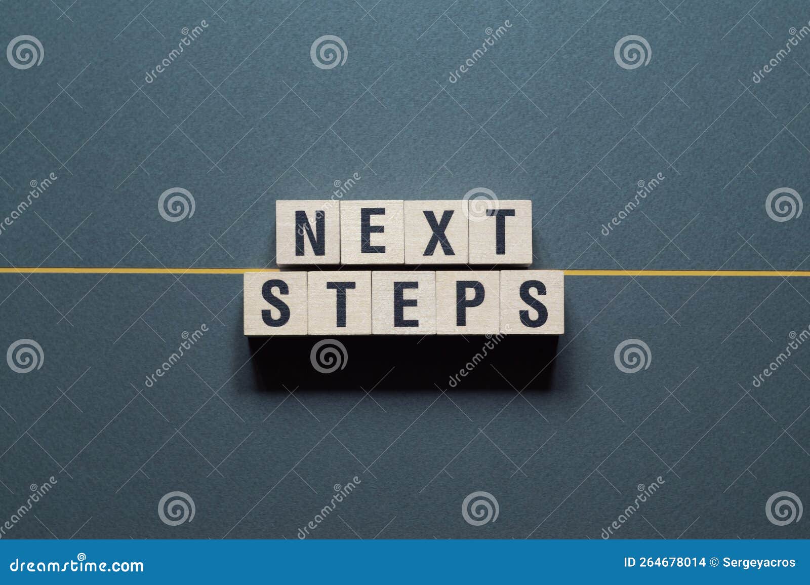 Next Steps - Word Concept on Cubes,text Stock Photo - Image of move ...