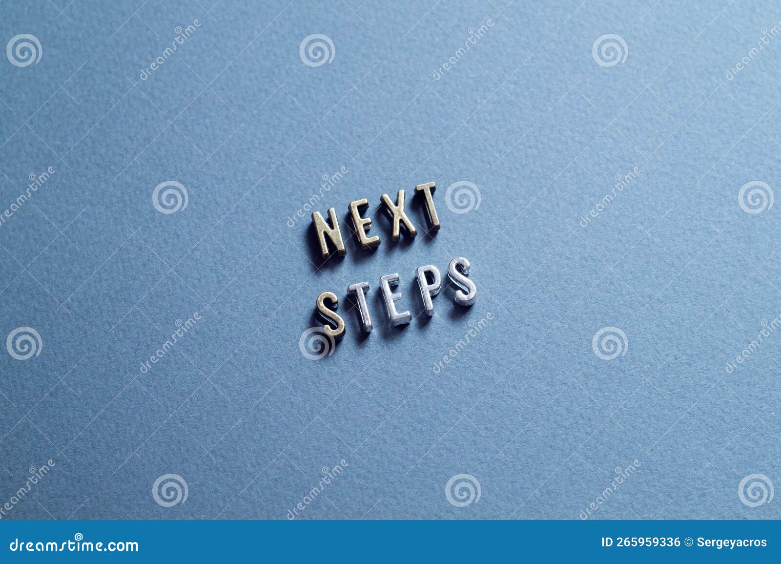 STEPS Word Text On The White Memo Note Crupled Sticker On Chart ...