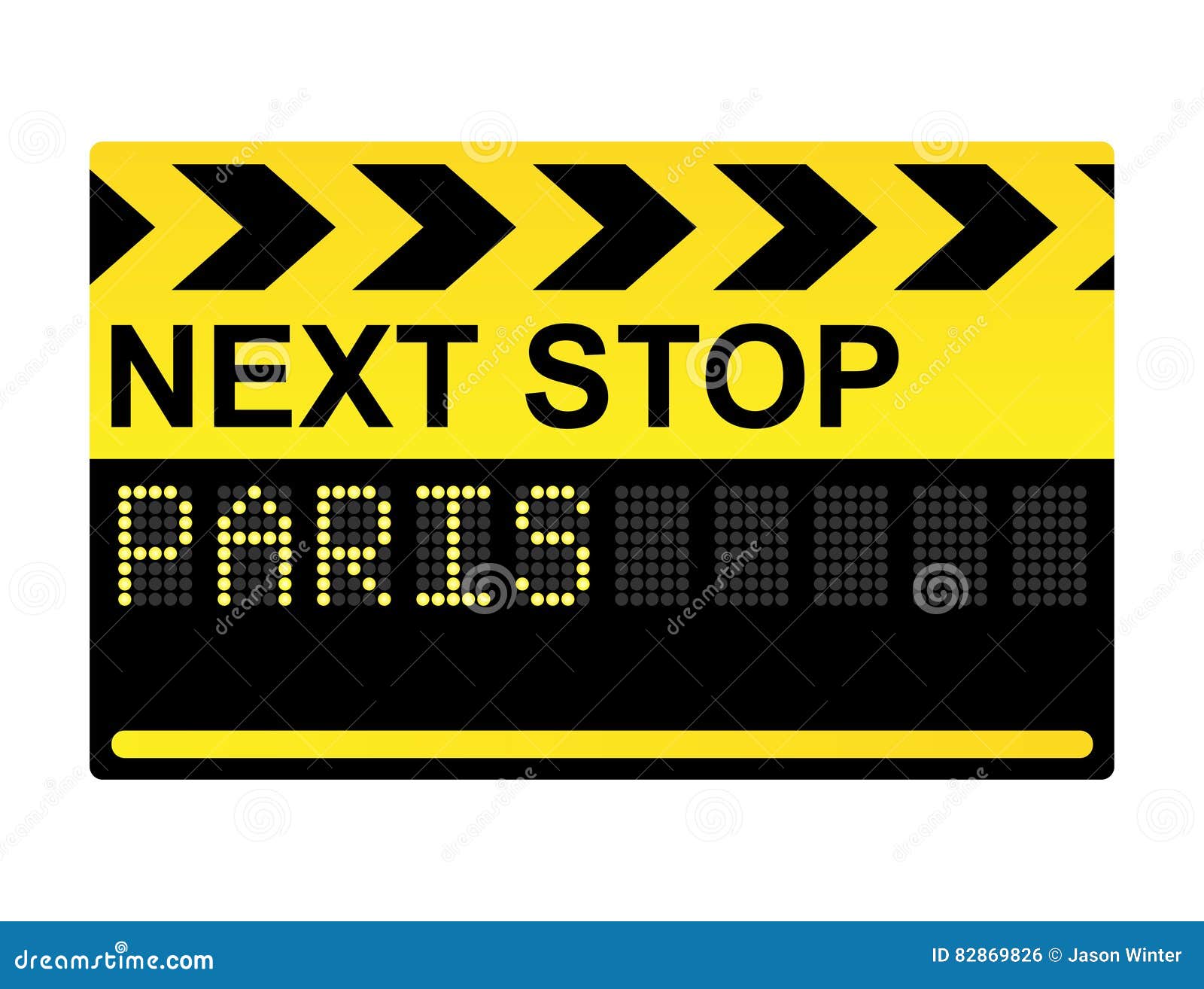Next Stop Paris Sign stock vector. Illustration of stop - 82869826