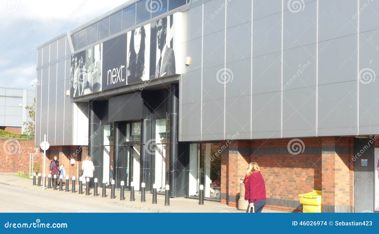 Next store entrance editorial stock image. Image of insignia - 46026974